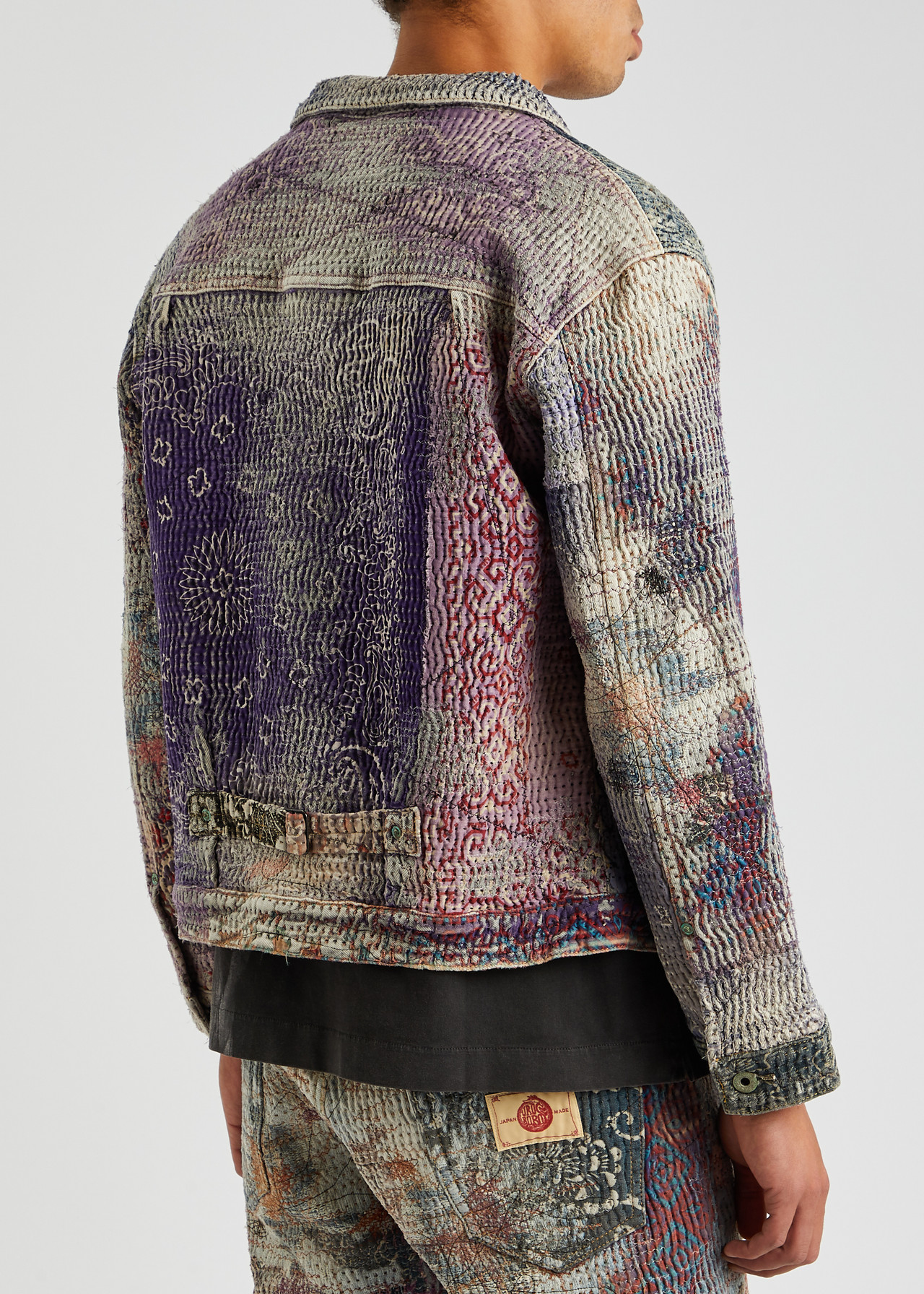 PROLETA RE ART Boro patchwork distressed denim jacket | Harvey Nichols