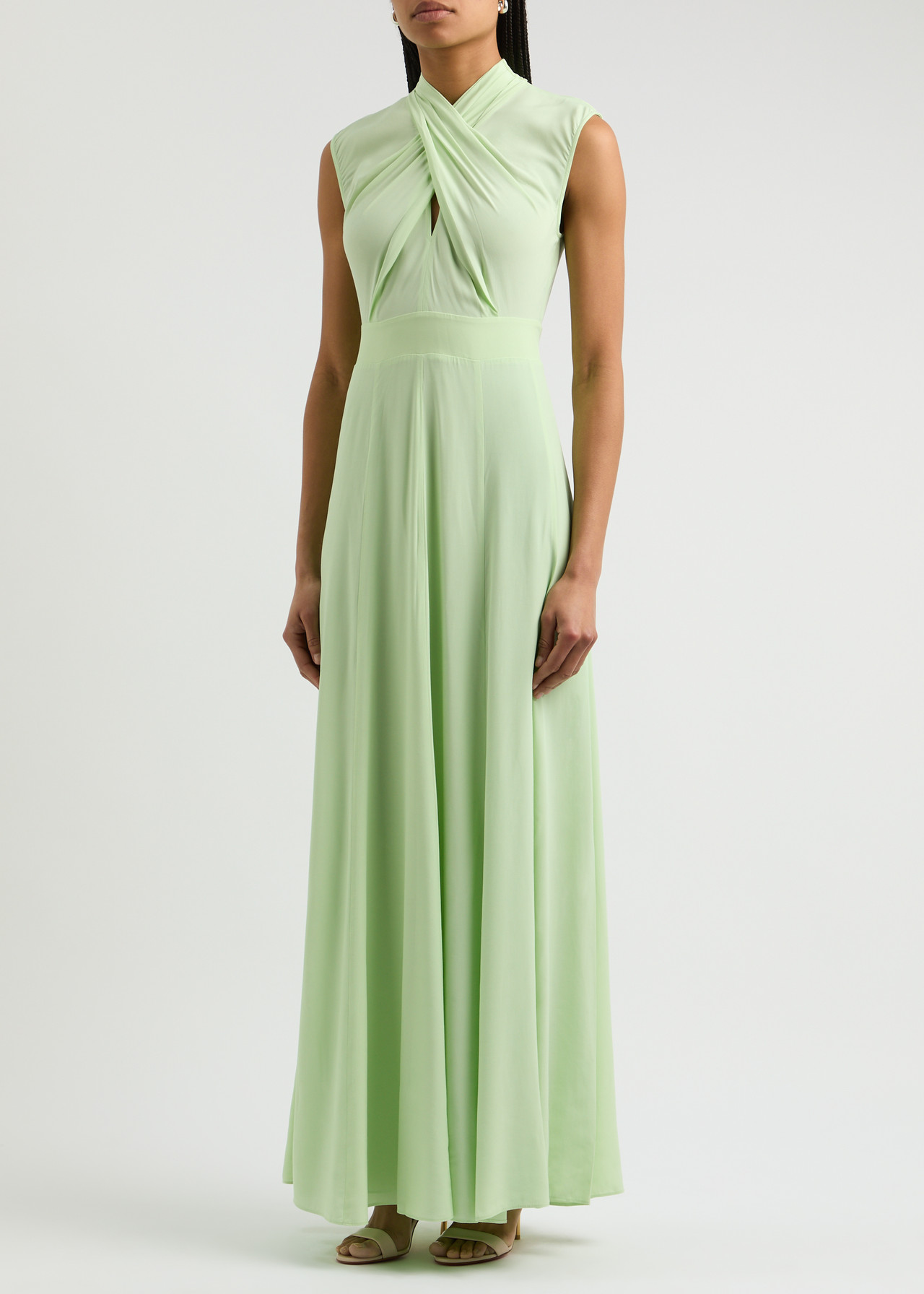 DIANE VON FURSTENBERG Mallery cross-over maxi dress | Harvey Nichols