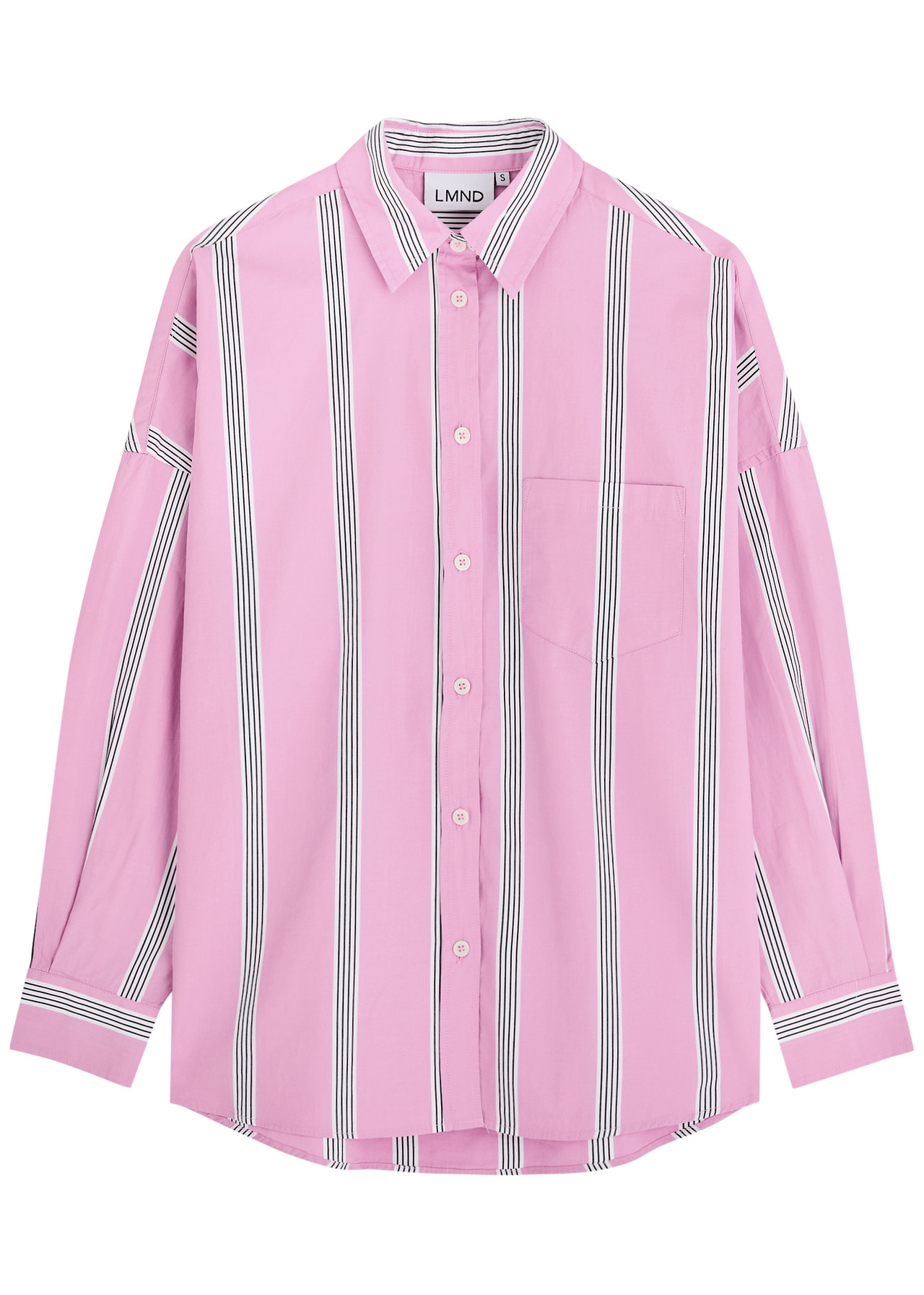 LMND LEMONADE Chiara striped cotton-poplin shirt | Harvey Nichols