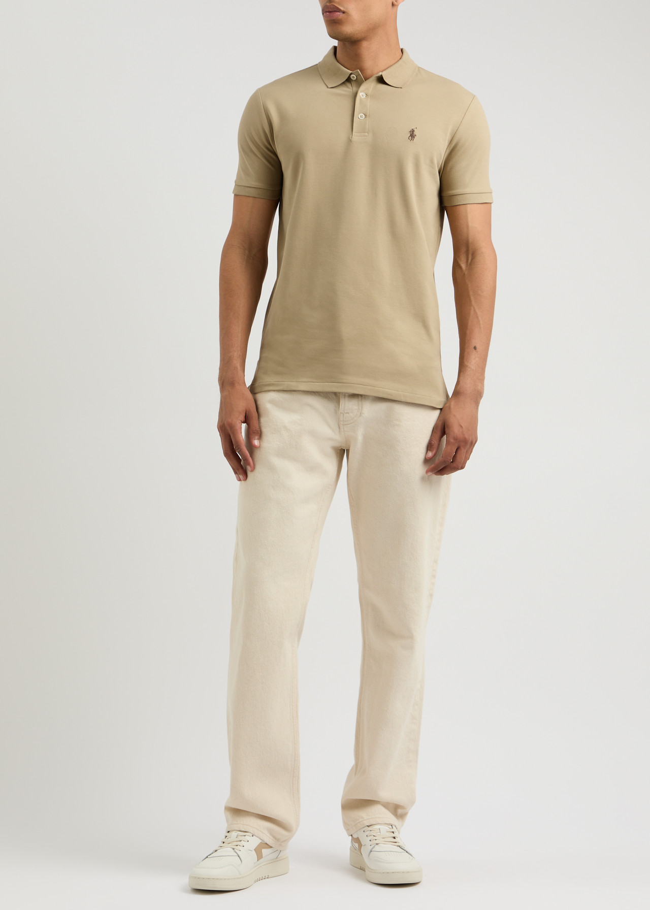 POLO RALPH LAUREN Logo piqué stretch-cotton polo shirt | Harvey Nichols