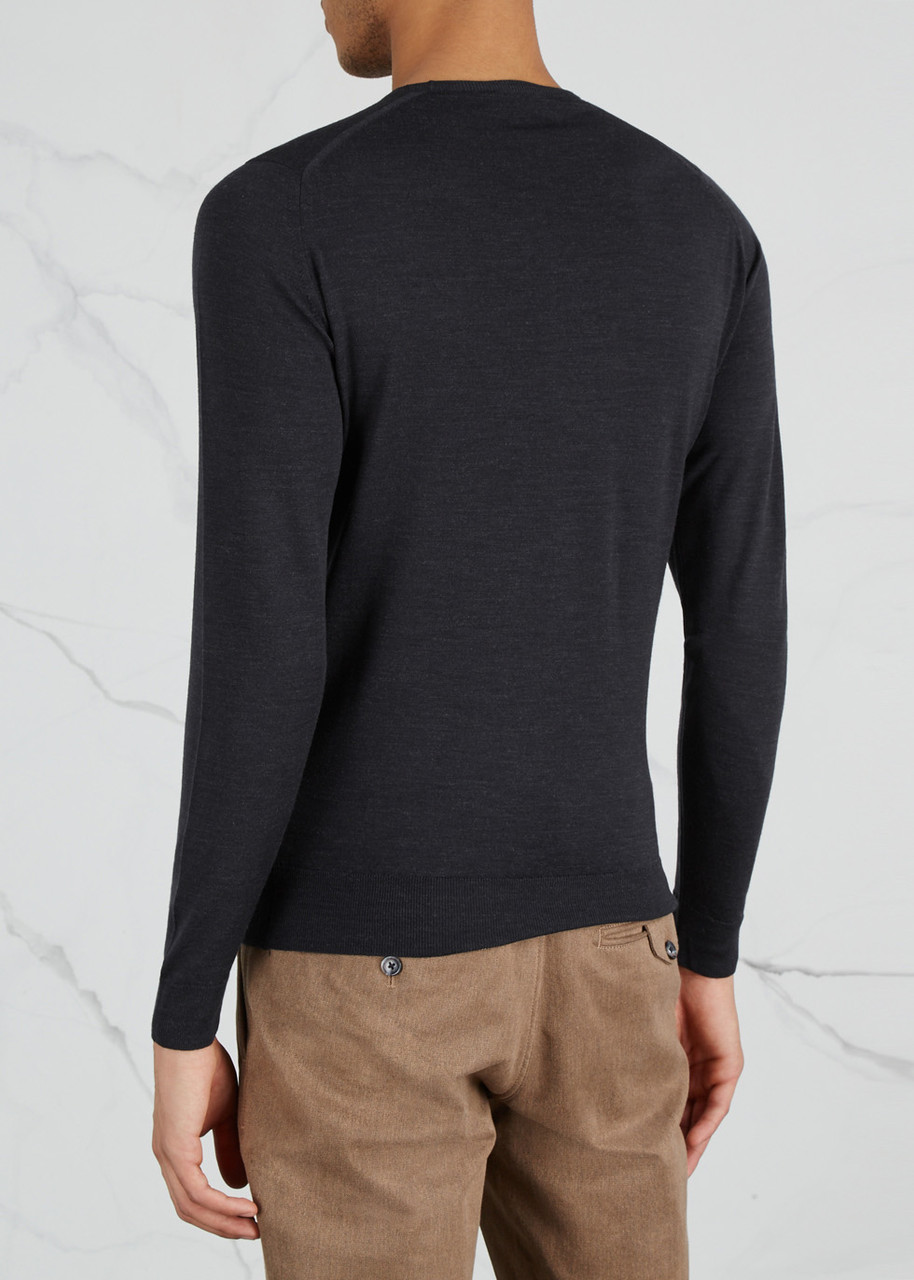 JOHN SMEDLEY Lundy fine-knit wool jumper | Harvey Nichols