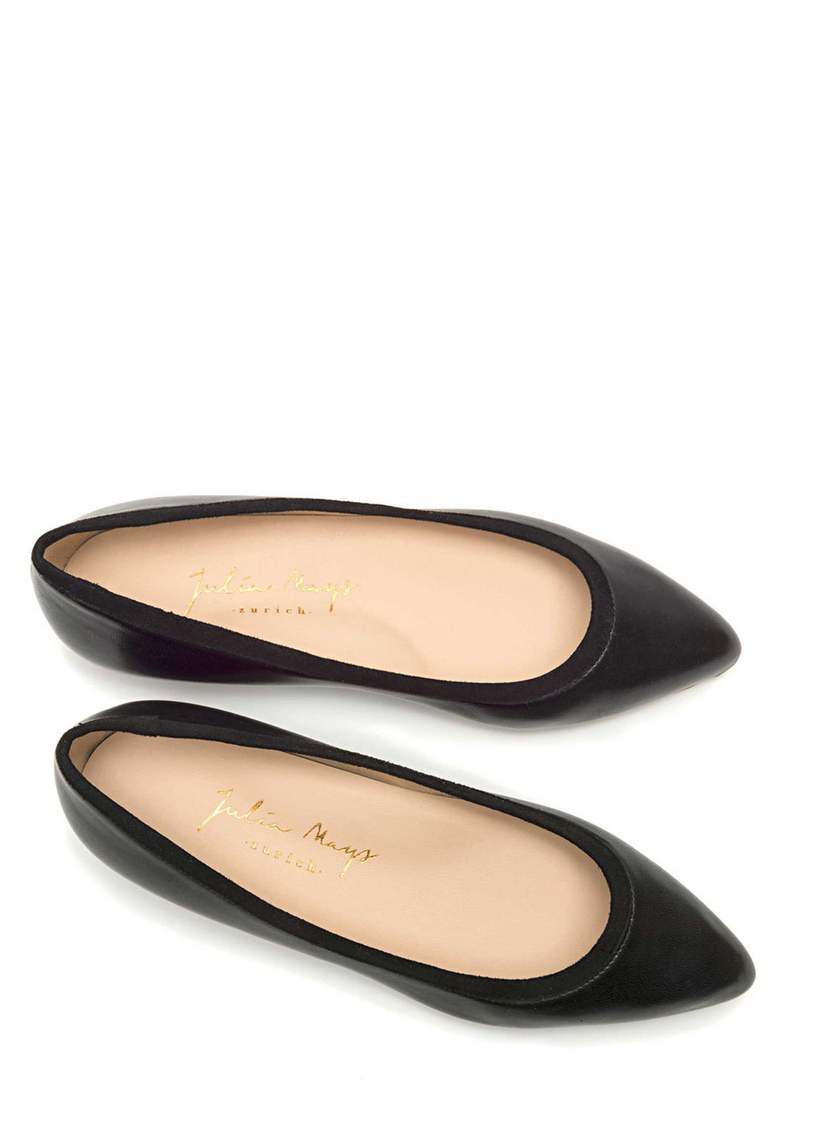 JULIA MAYS Lila pink nappa pointed toe flats | Harvey Nichols