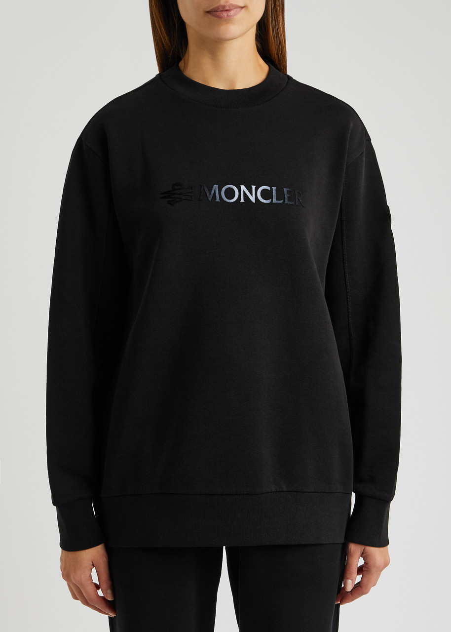 MONCLER Logo cotton sweatshirt | Harvey Nichols