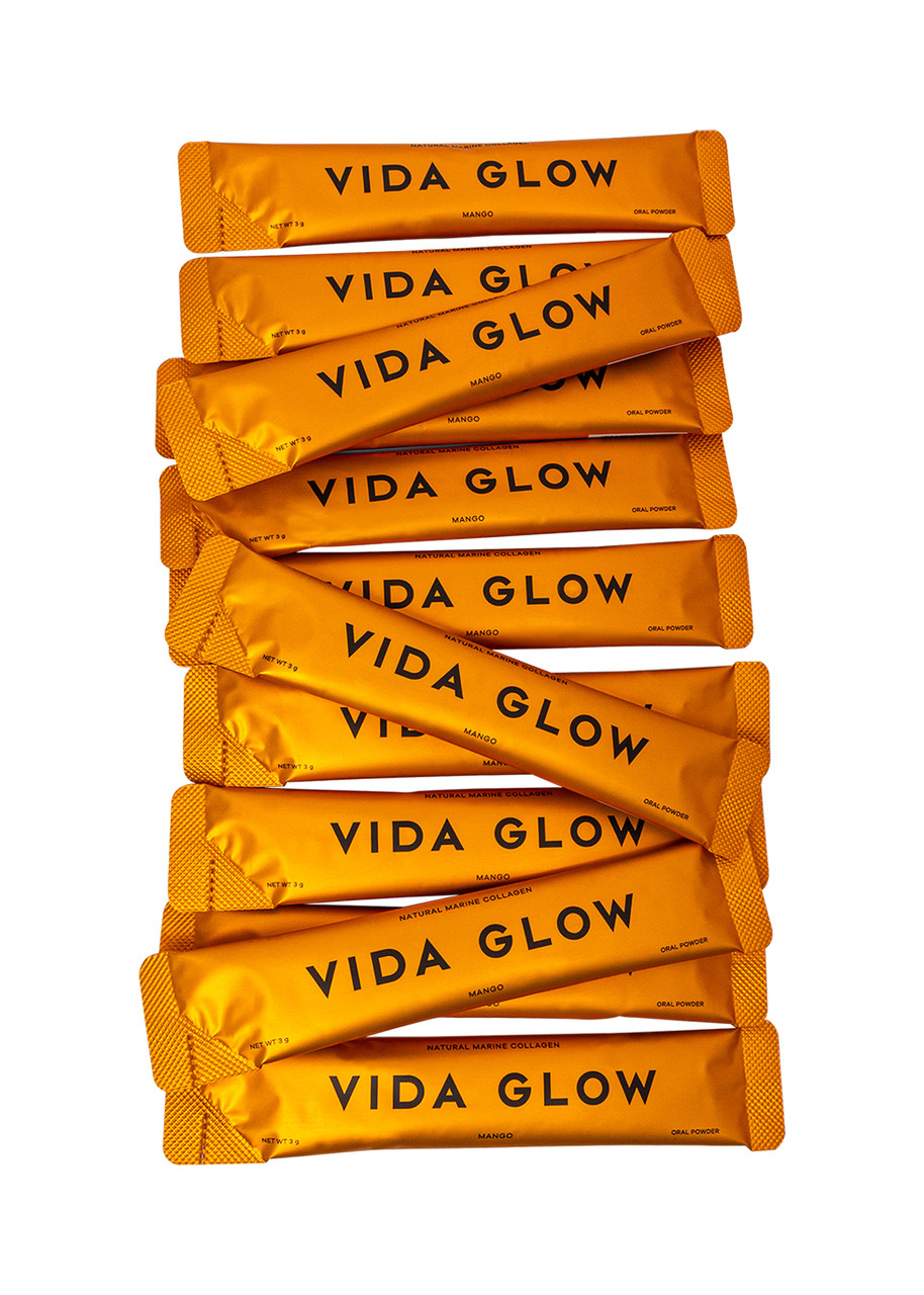 VIDA GLOW Natural Marine Collagen Sachets Mango | Harvey Nichols