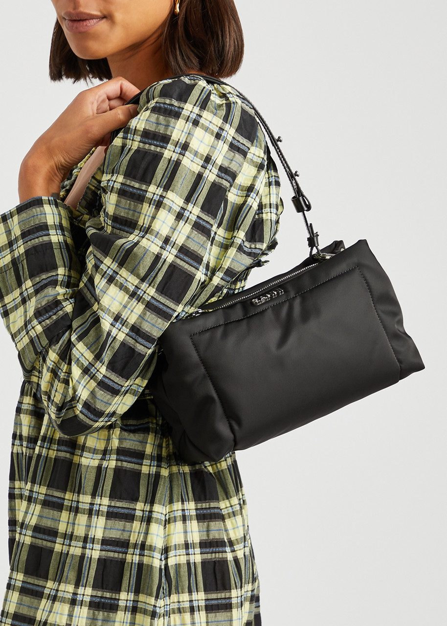 GANNI Pillow medium nylon shoulder bag | Harvey Nichols