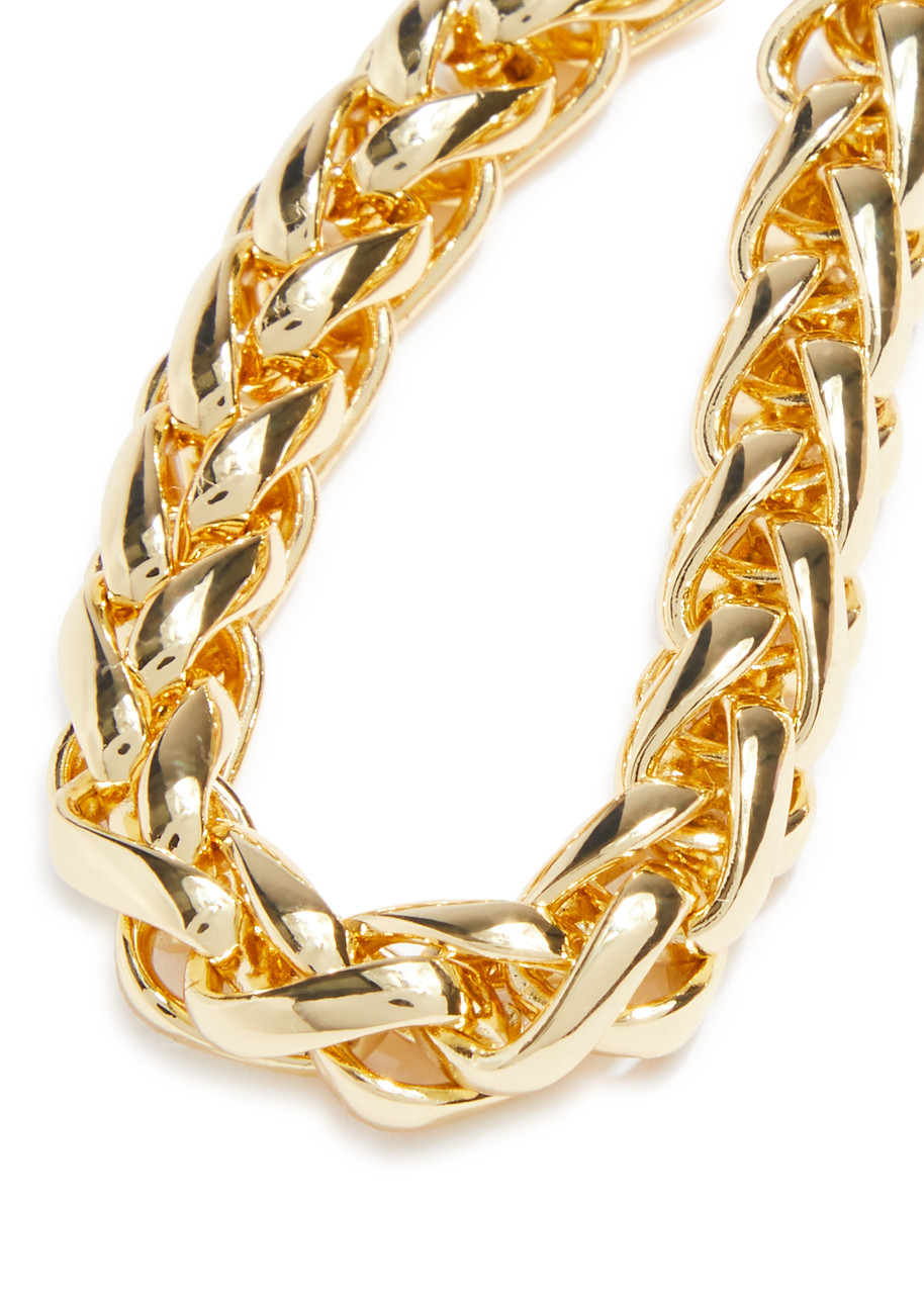 ANNI LU Liquid Gold gold-plated chain necklace | Harvey Nichols