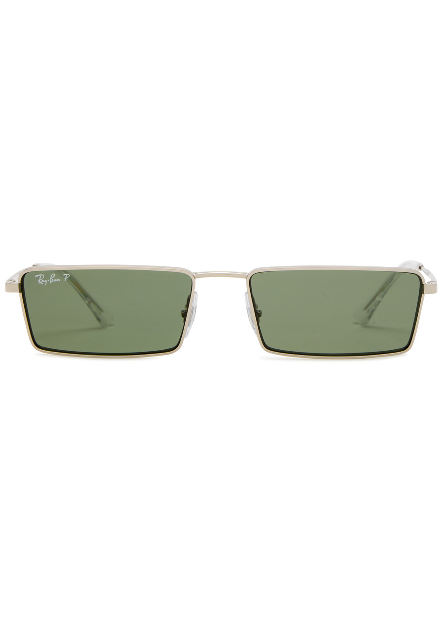 RAY-BAN Narrow rectangle-frame sunglasses | Harvey Nichols