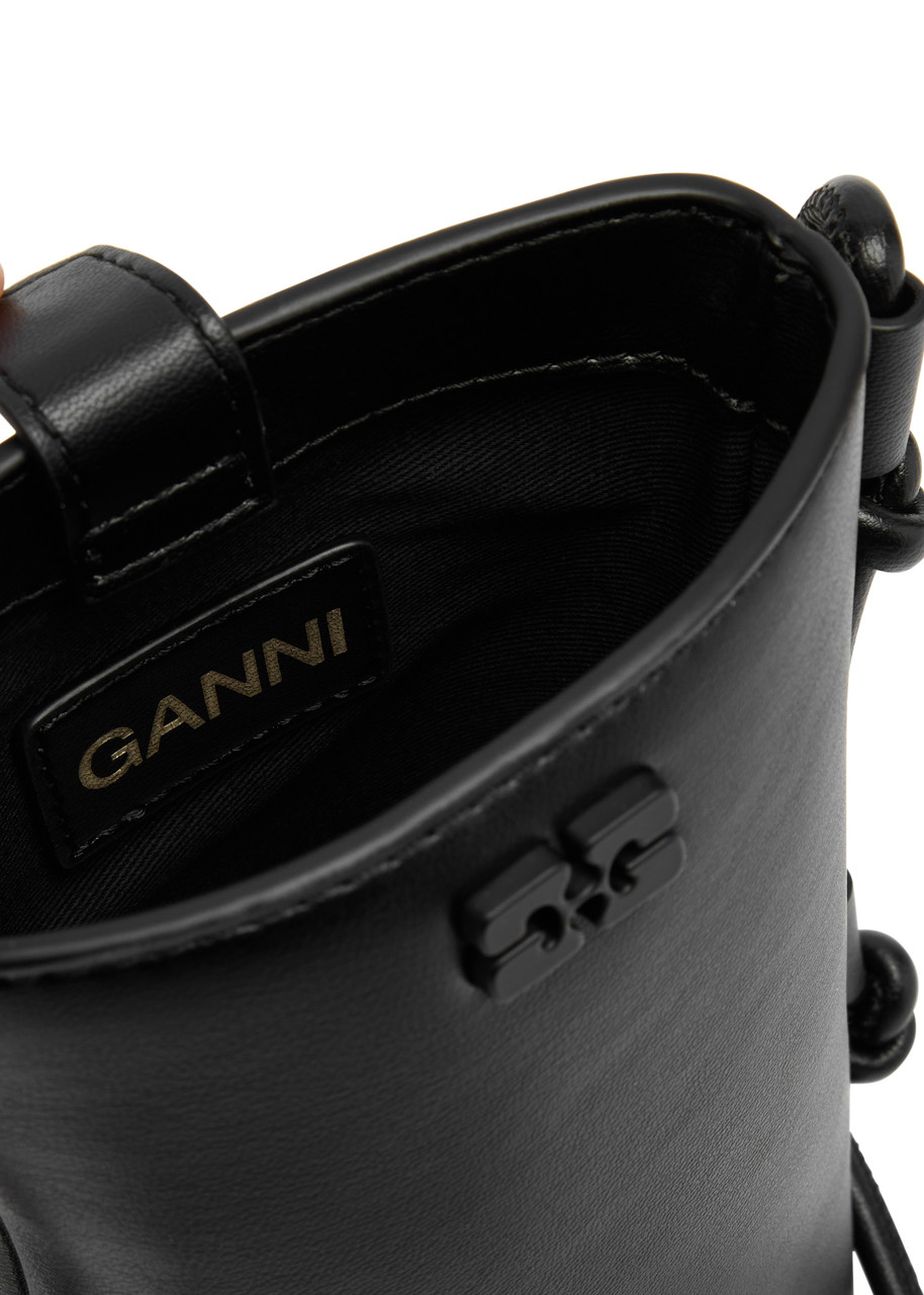 GANNI Bou leather cross-body bag | Harvey Nichols