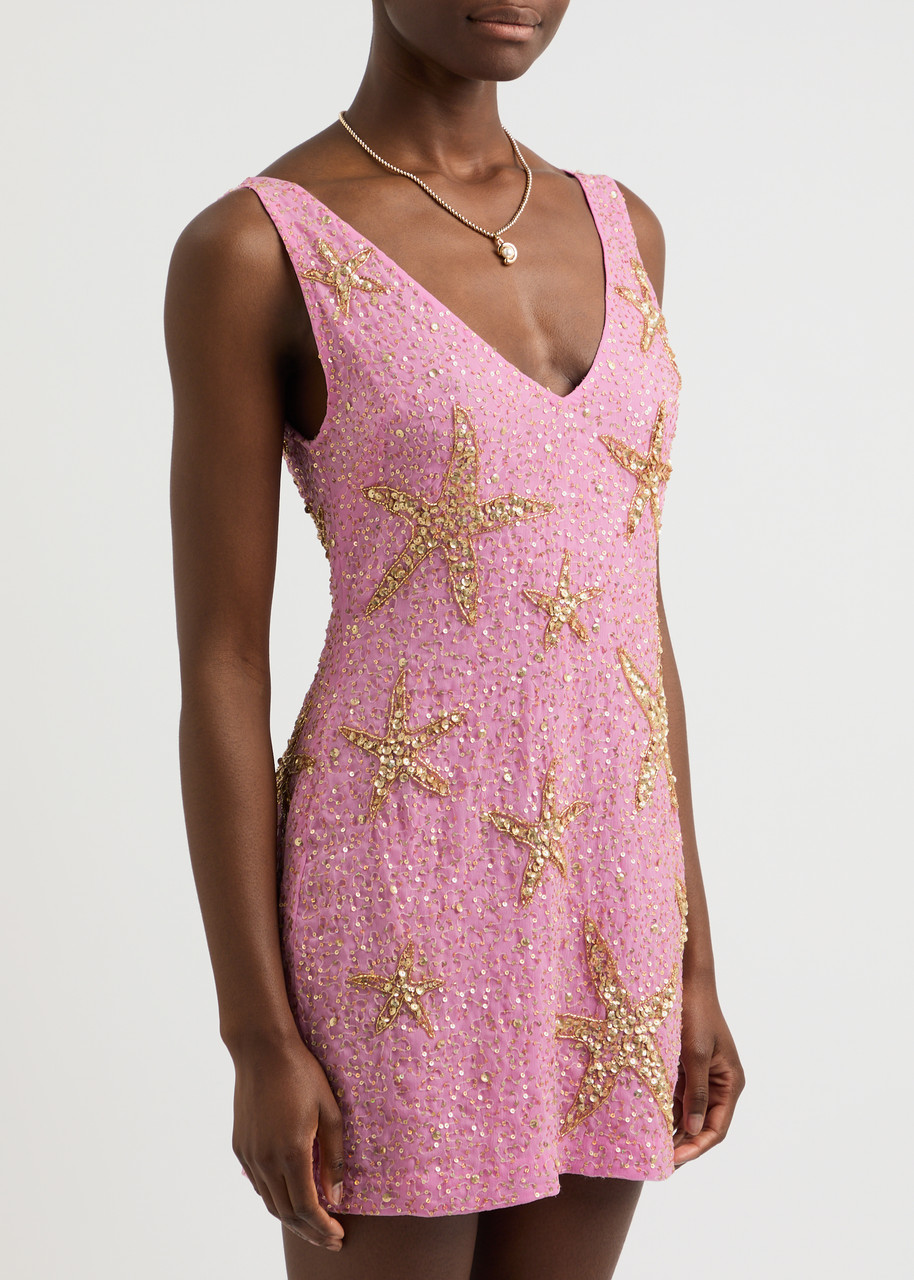 RIXO Christabel sequin-embellished mini dress | Harvey Nichols