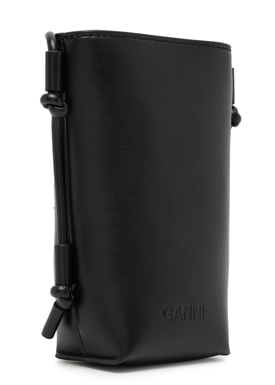 GANNI Bou leather cross-body bag | Harvey Nichols