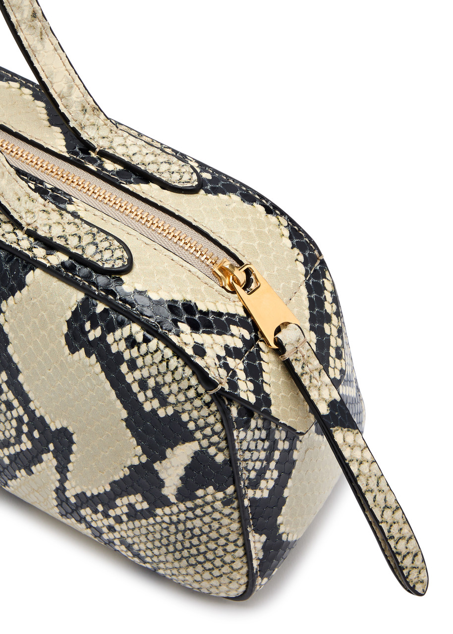 KHAITE Simona python-effect shoulder bag | Harvey Nichols