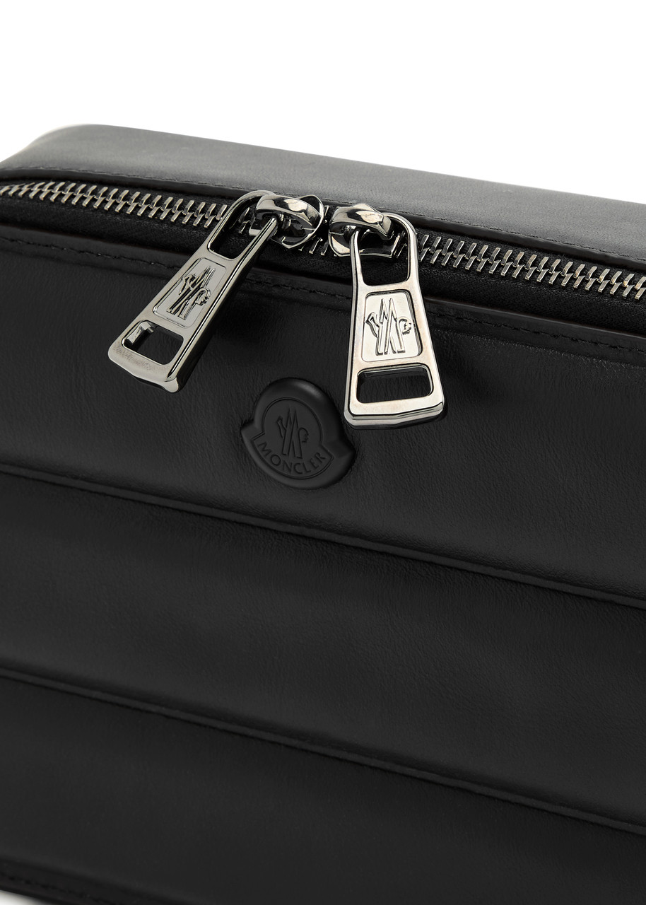 MONCLER Horizontal quilted leather cross-body bag | Harvey Nichols