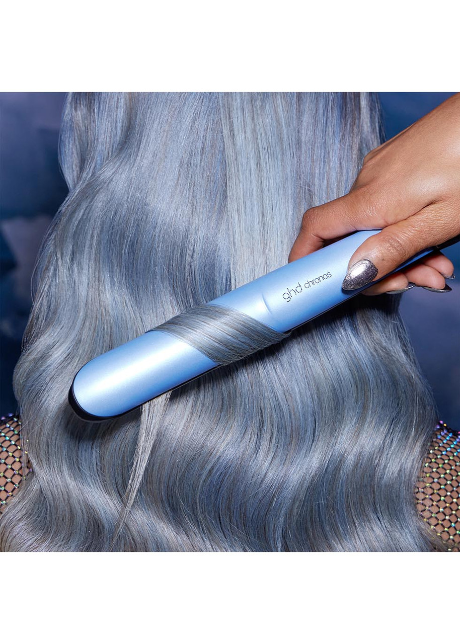 GHD Chronos Limited-Edition Hair Straightener in Icy Blue Gift Set ...