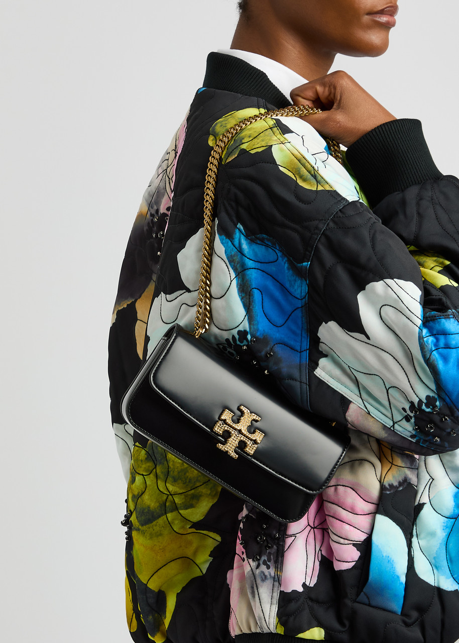 TORY BURCH Eleanor small glossed leather shoulder bag | Harvey Nichols