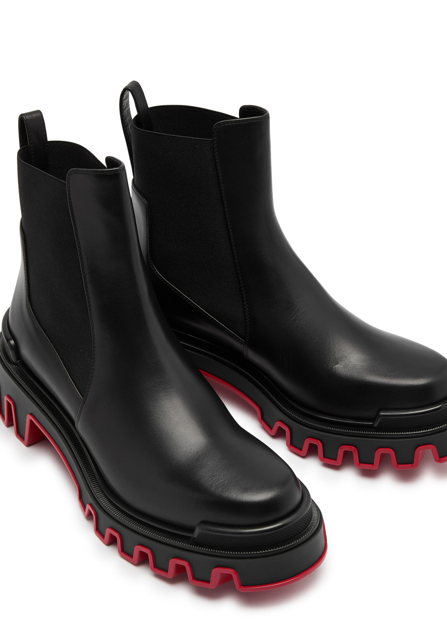 CHRISTIAN LOUBOUTIN Marchacroche Dune leather chelsea boots | Harvey ...