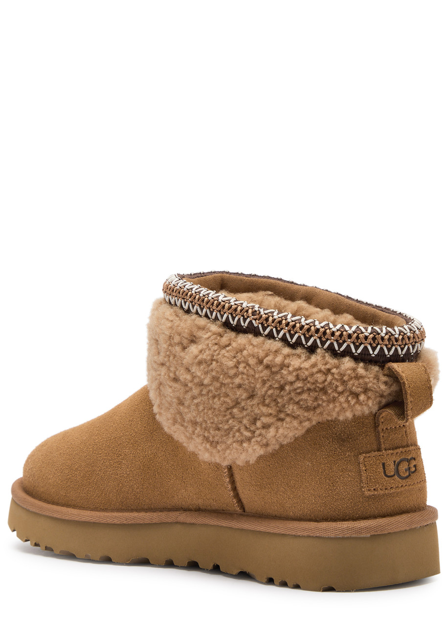 UGG Classic Ultra Mini Maxi Curly suede ankle boots | Harvey Nichols