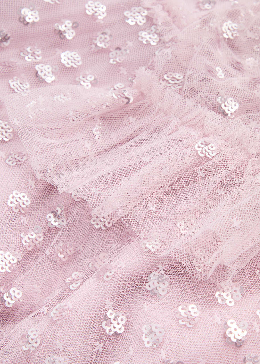 NEEDLE & THREAD KIDS Raindrop embellished tulle dress | Harvey Nichols