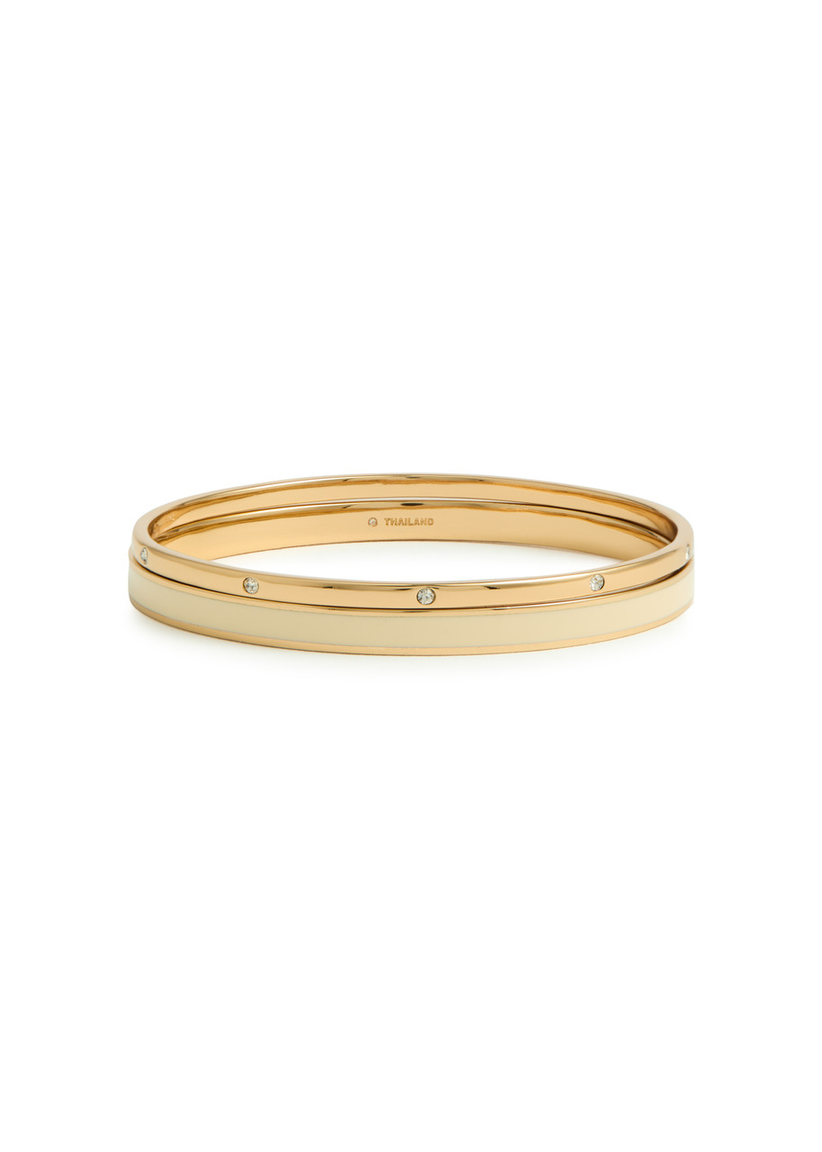 COACH Logo enamelled bangle - set of two | Harvey Nichols