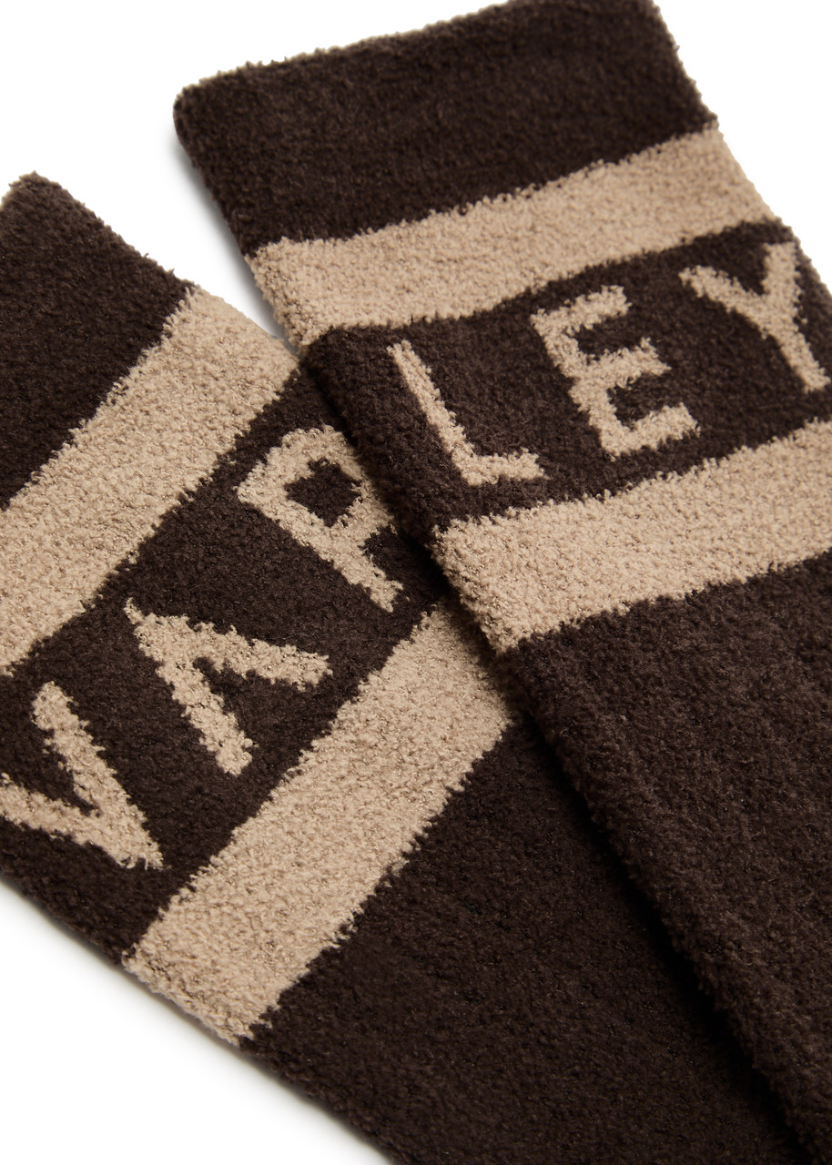 VARLEY Spencer logo-intarsia fleece socks | Harvey Nichols
