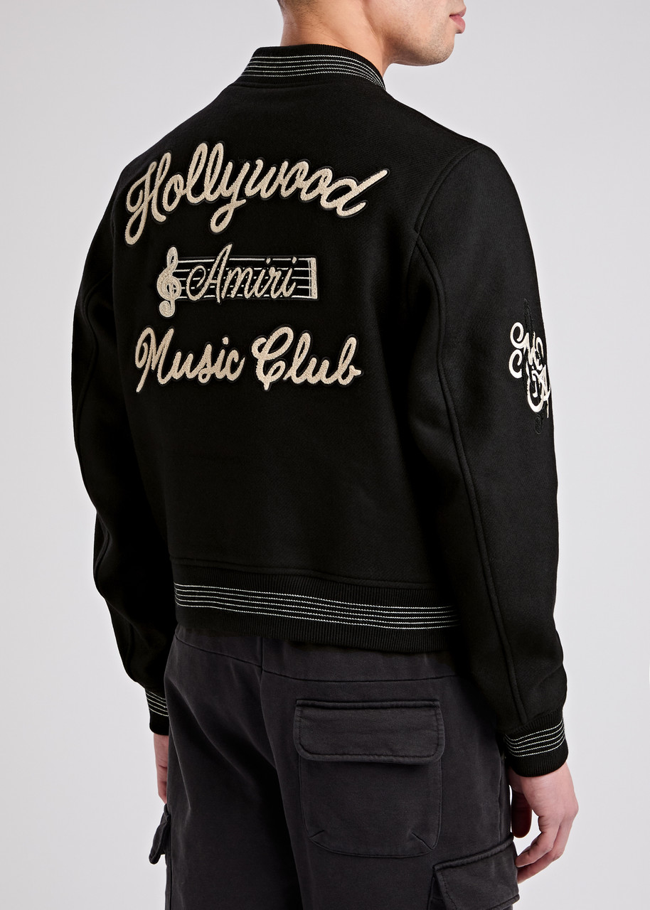 AMIRI Hollywood Music Club wool-blend bomber jacket | Harvey Nichols