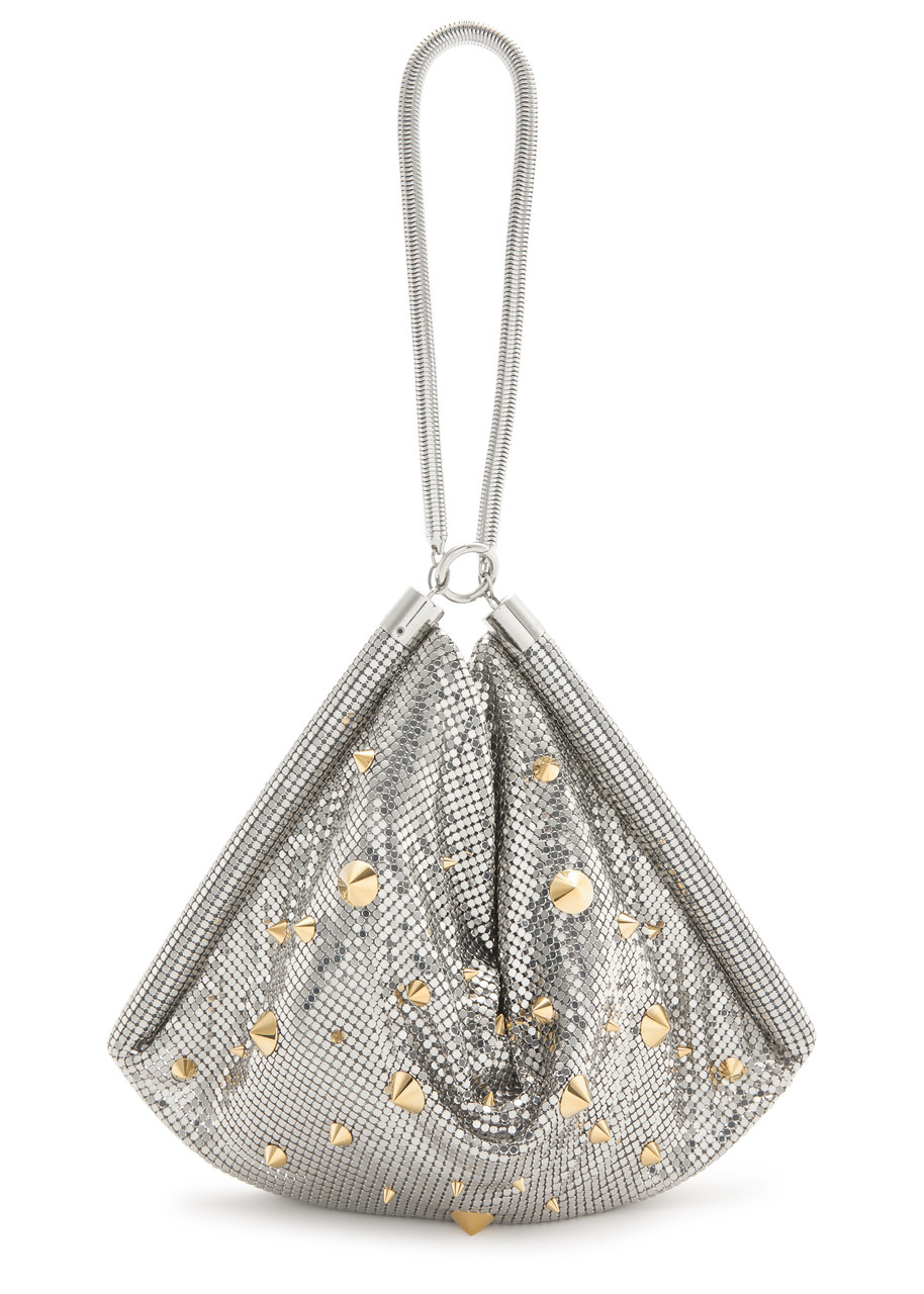 RABANNE Studded chainmail shoulder bag | Harvey Nichols