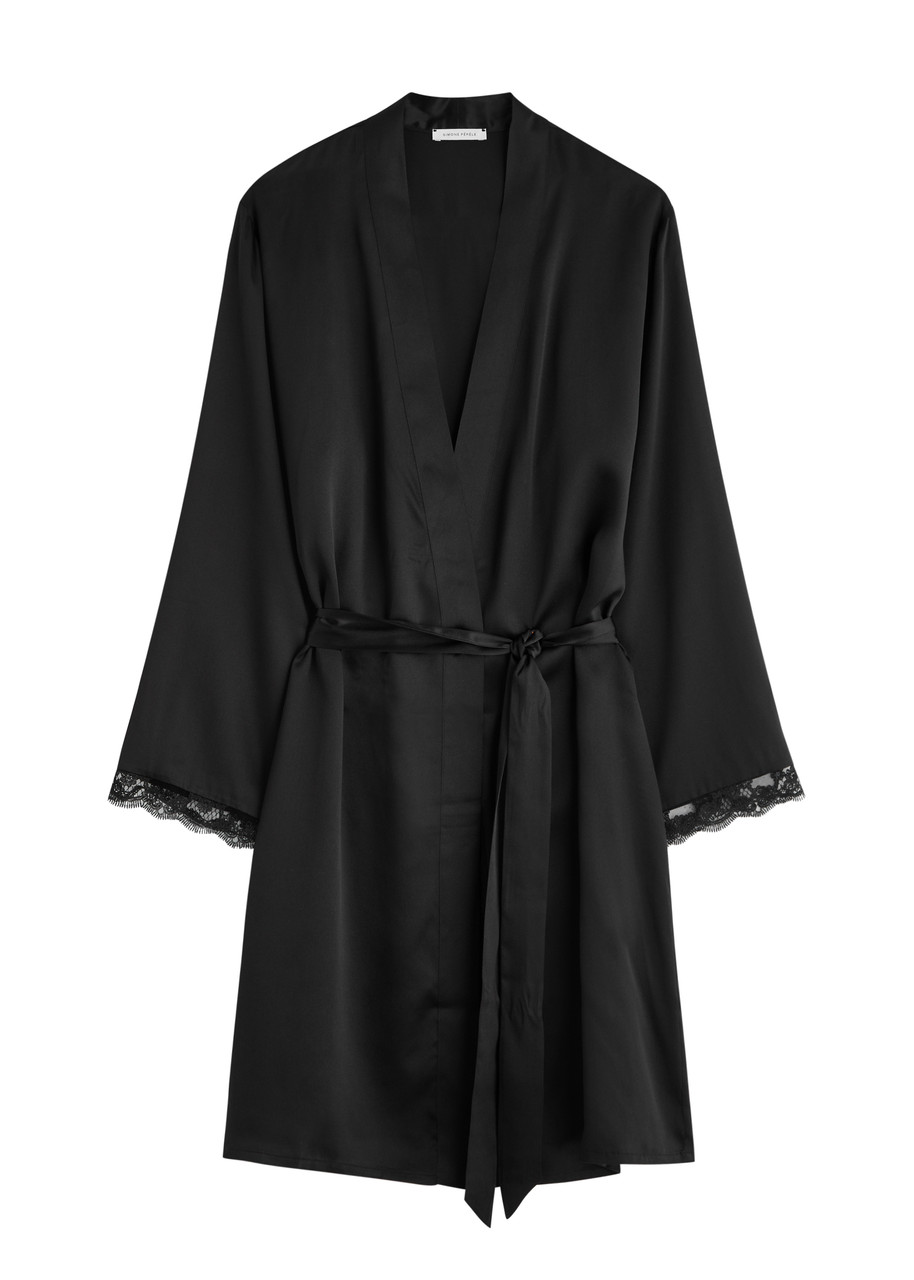 SIMONE PÉRÈLE Love Me silk-satin robe | Harvey Nichols