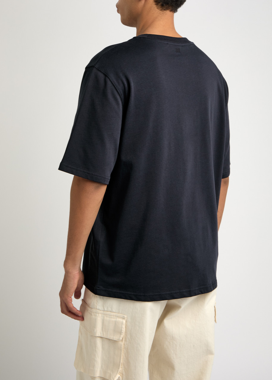 AMI PARIS Logo-appliqué cotton T-shirt | Harvey Nichols