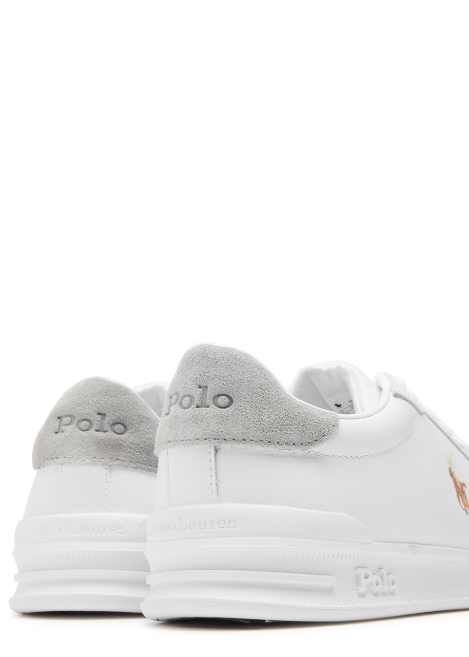 POLO RALPH LAUREN Heritage Court II leather sneakers | Harvey Nichols
