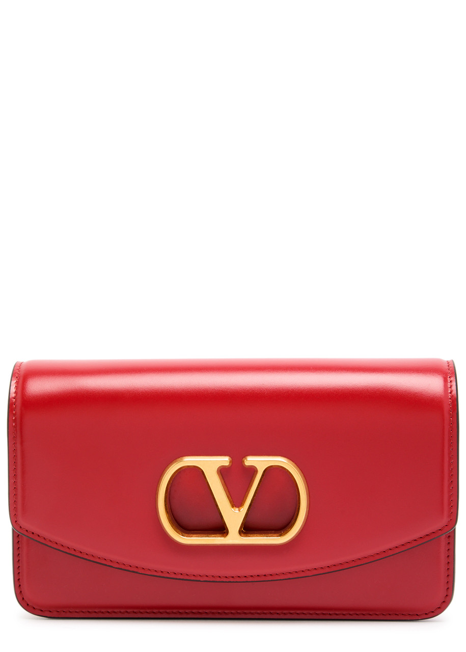 VALENTINO GARAVANI Vain small leather clutch | Harvey Nichols