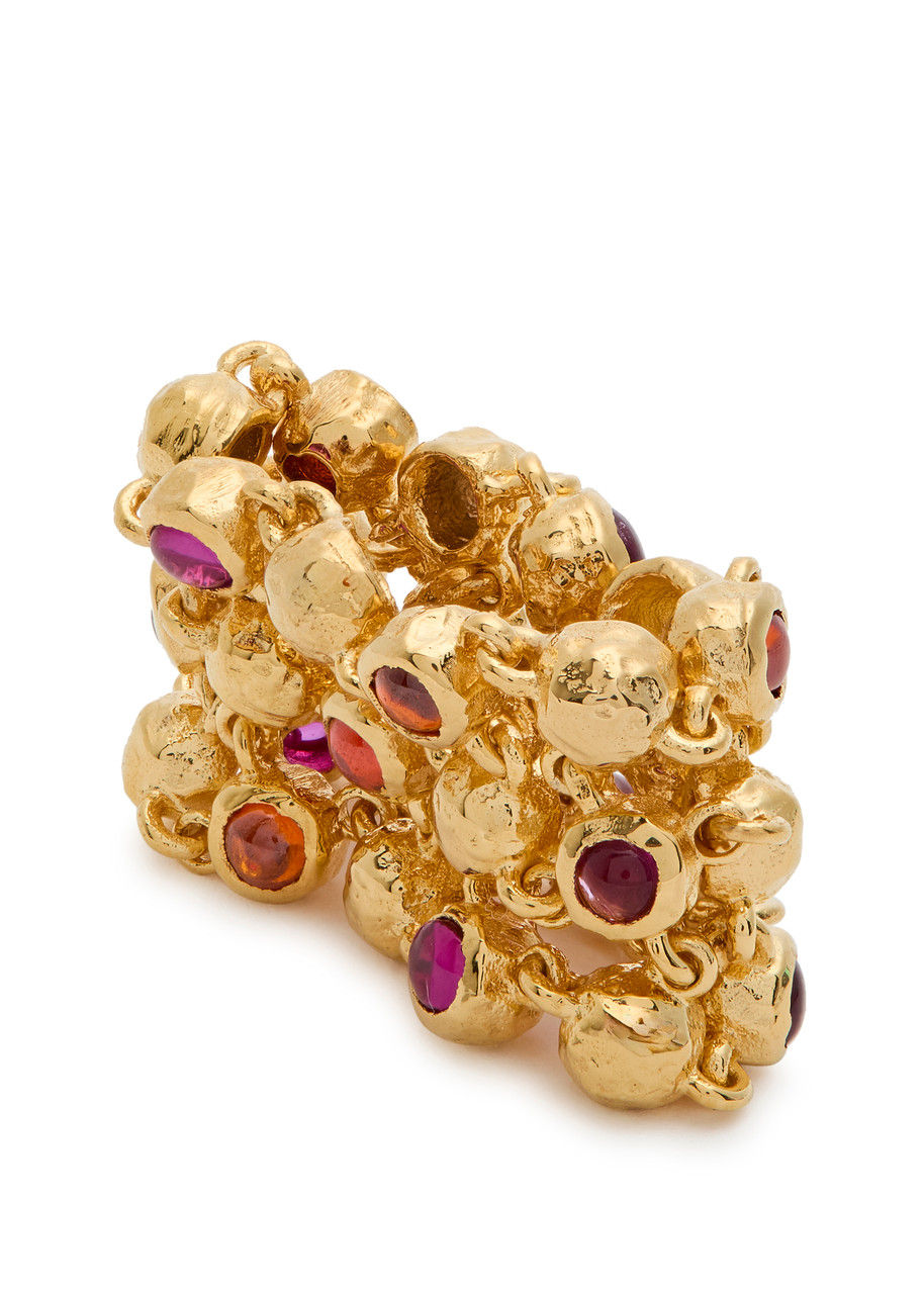 JOANNA LAURA CONSTANTINE 18kt gold-plated ring | Harvey Nichols