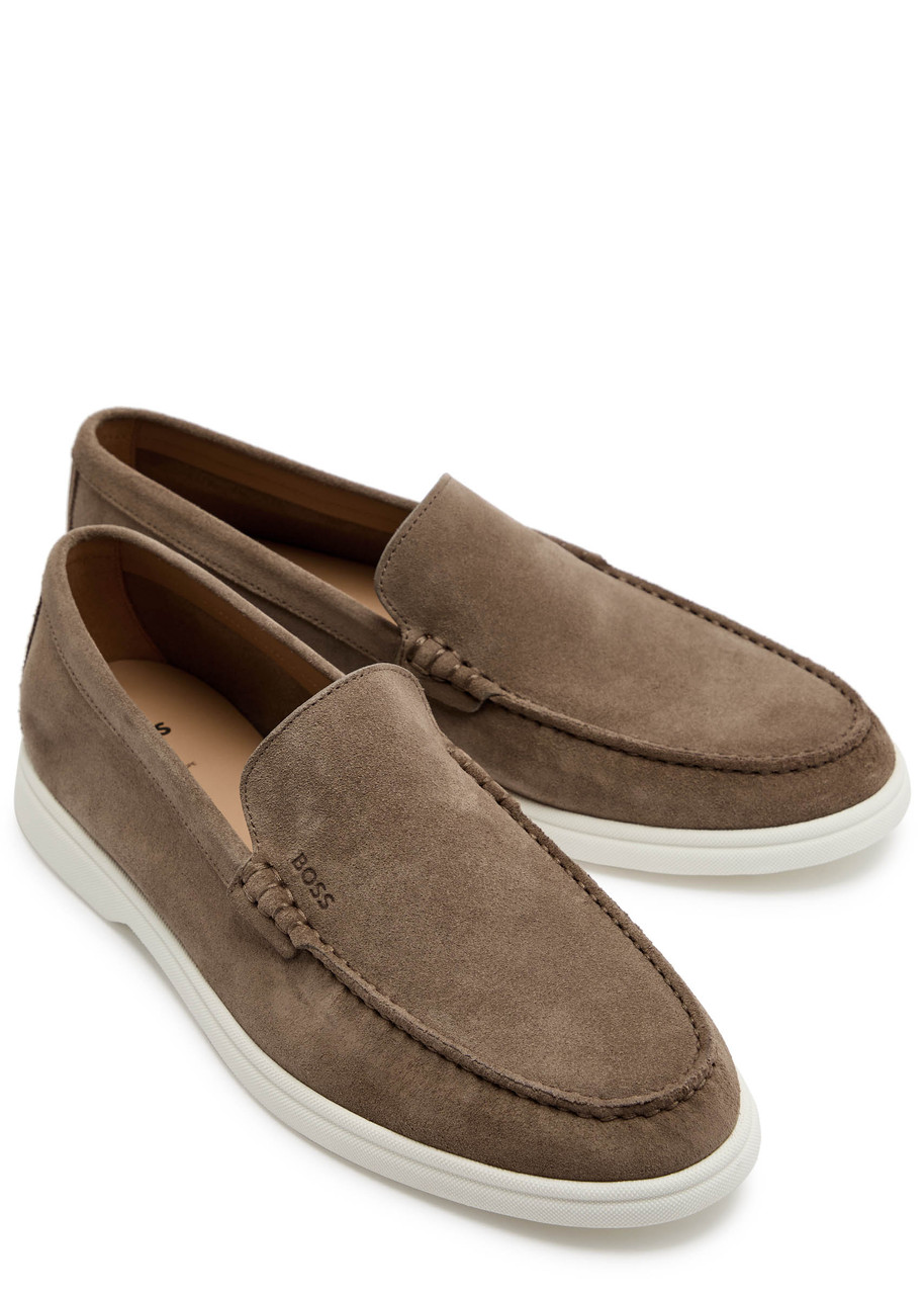 BOSS Sienne suede loafers | Harvey Nichols