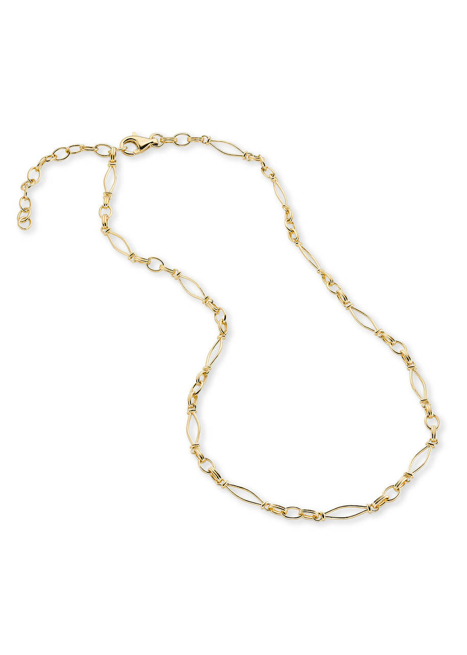LAURA VANN Vintage Link 18kt gold-plated necklace | Harvey Nichols