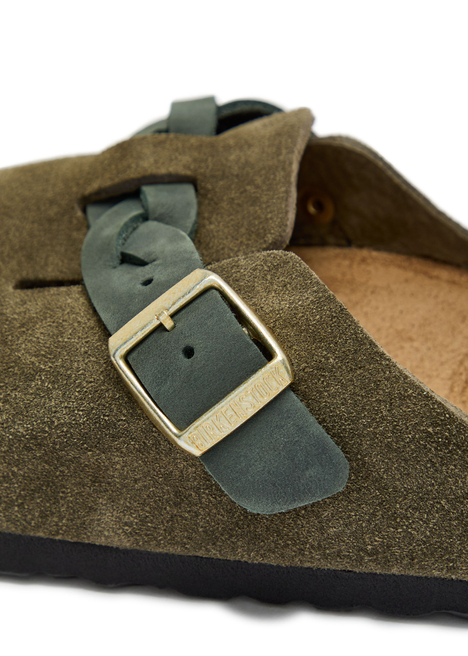 BIRKENSTOCK Boston Braided suede clogs | Harvey Nichols
