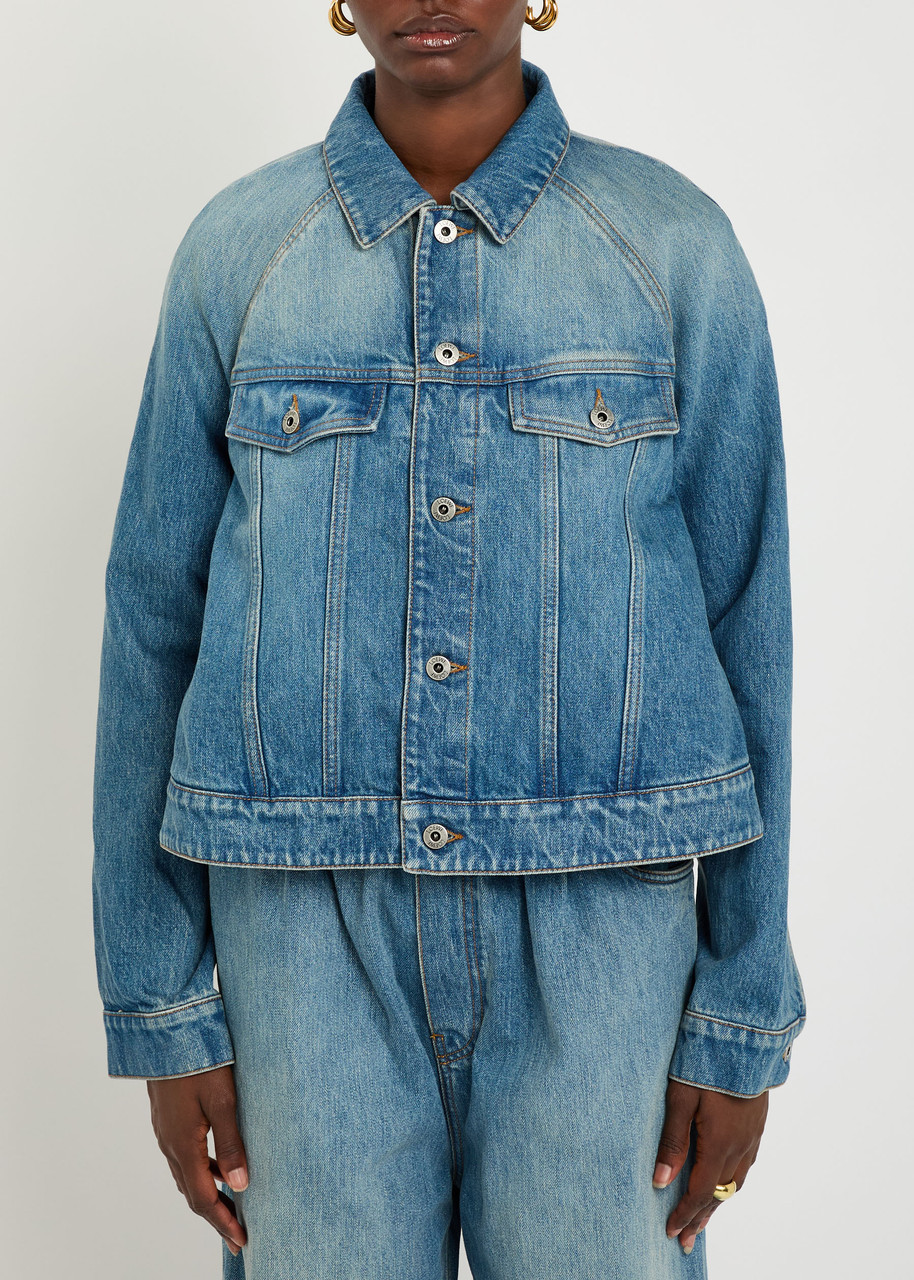 LOEWE Trapeze denim jacket | Harvey Nichols