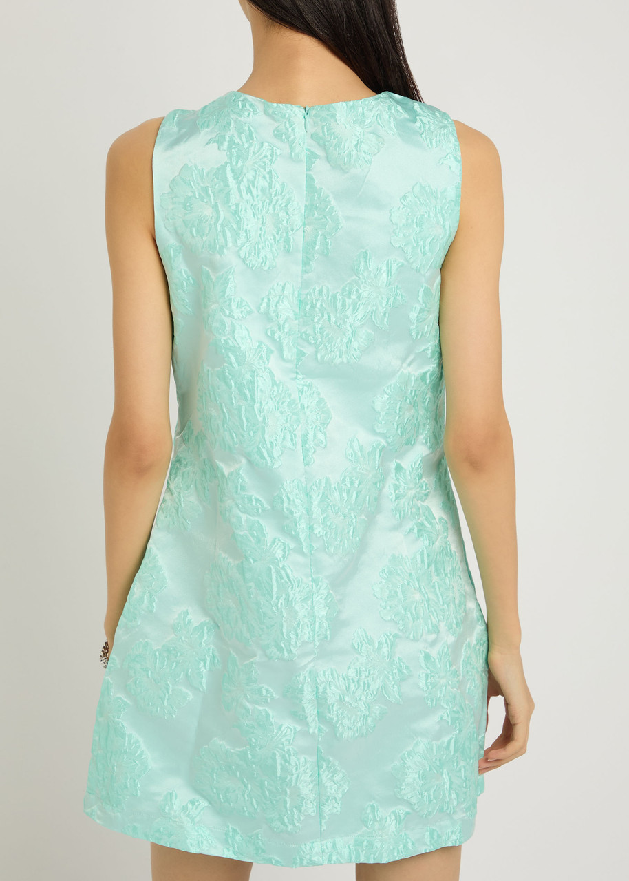 SISTER JANE Waters Edge bow-appliquéd cloqué mini dress | Harvey Nichols