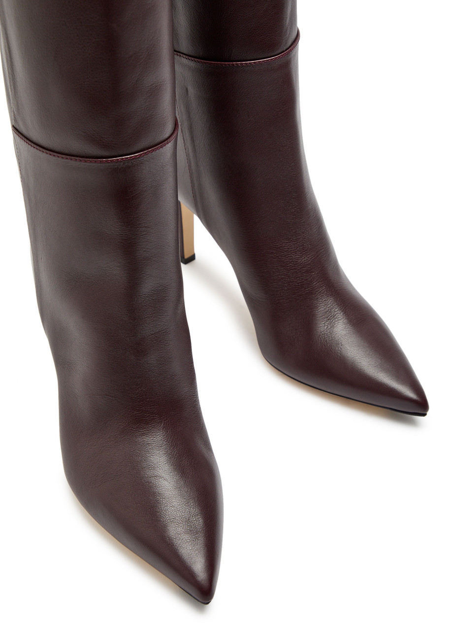 JIMMY CHOO Alizze 85 leather knee-high boots | Harvey Nichols