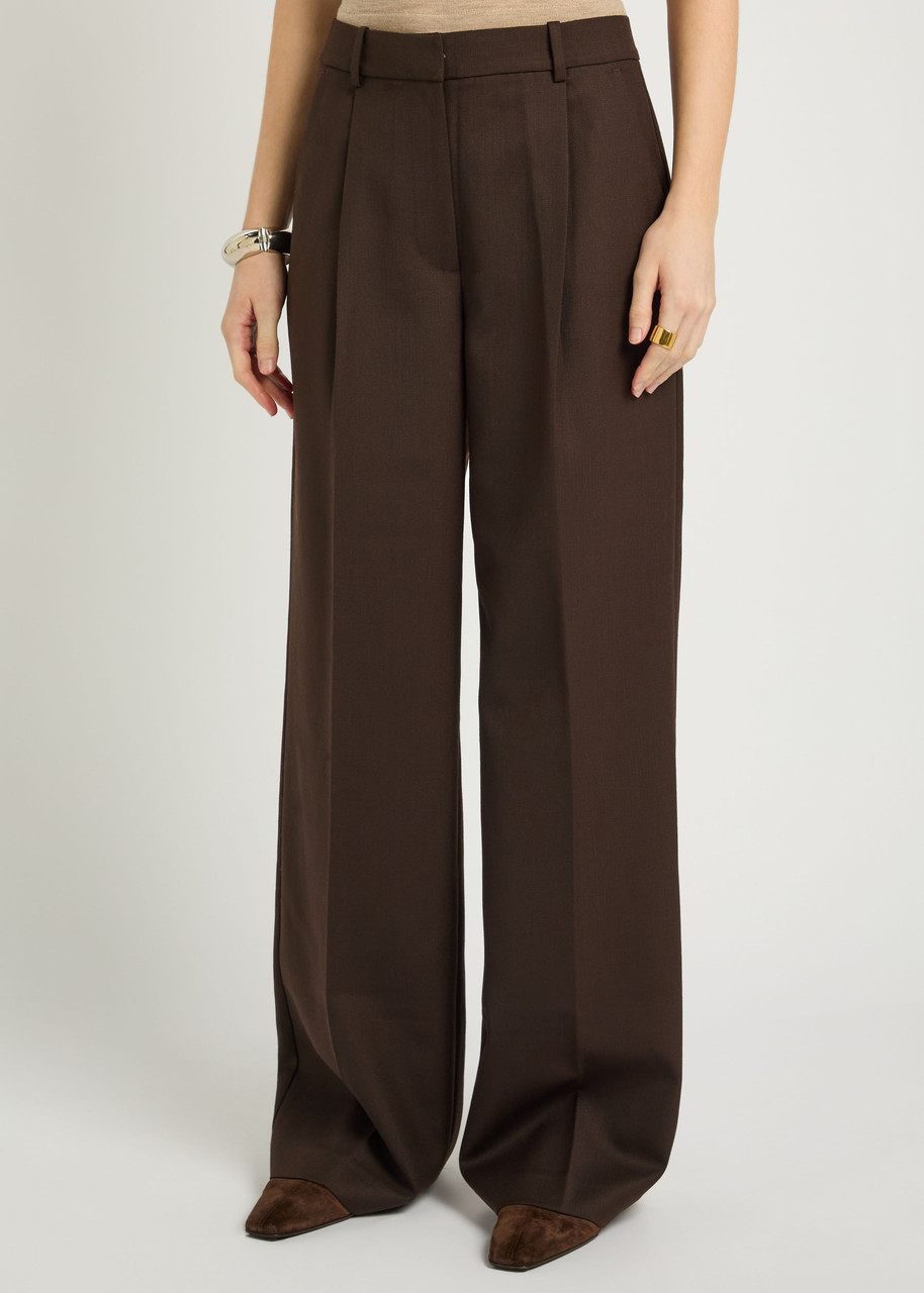 ANINE BING Trent straight-leg trousers | Harvey Nichols