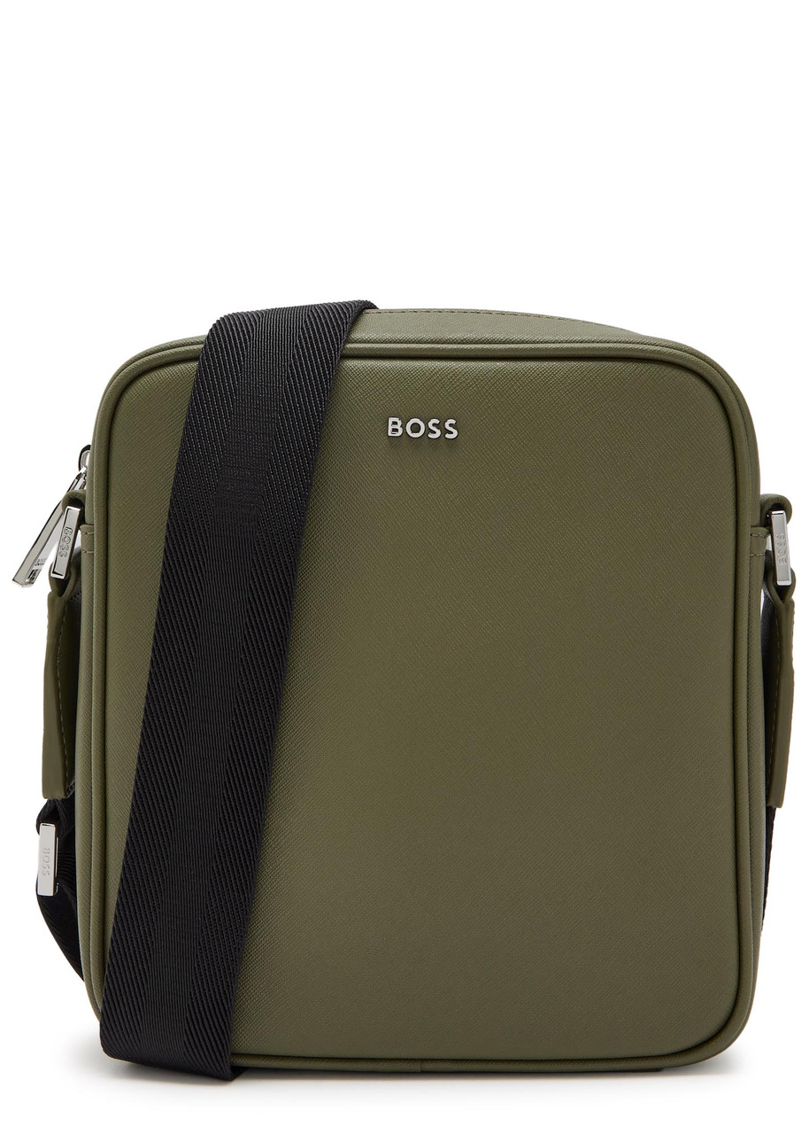 BOSS Northon logo saffiano leather cross-body bag | Harvey Nichols