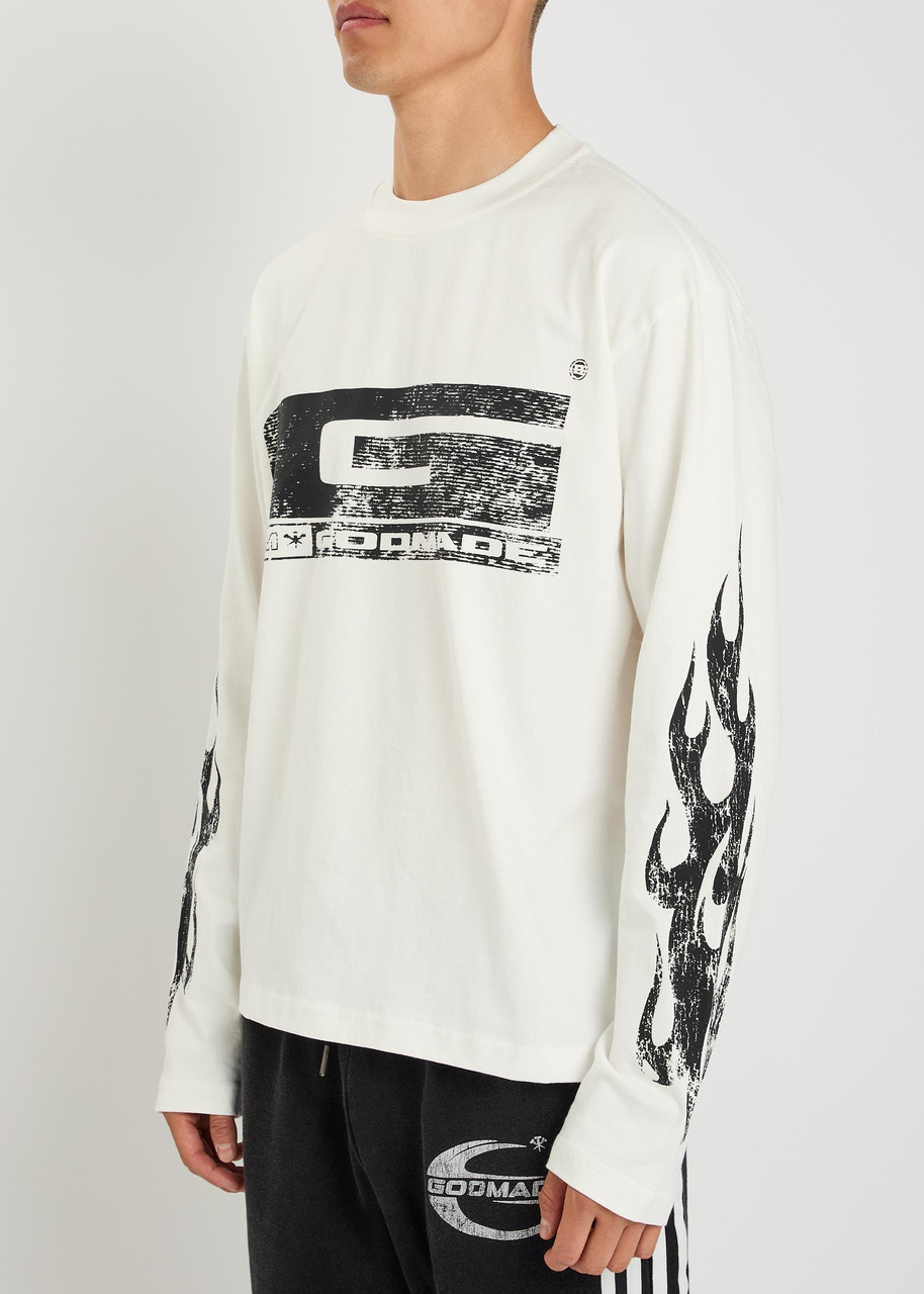 GODMADE Logo-print long-sleeve cotton T-shirt | Harvey Nichols