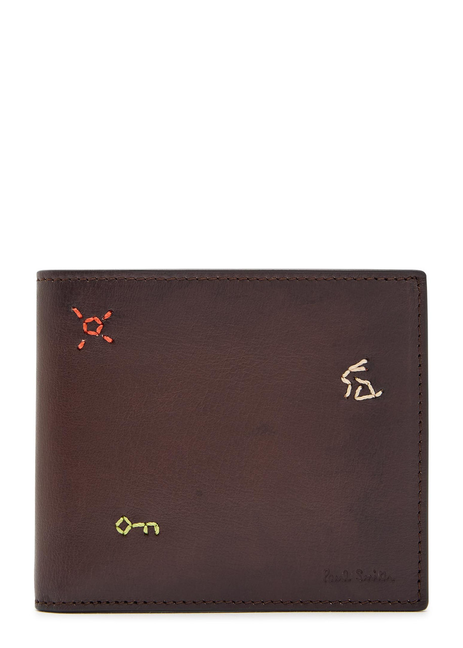 PAUL SMITH Embroidered leather wallet | Harvey Nichols