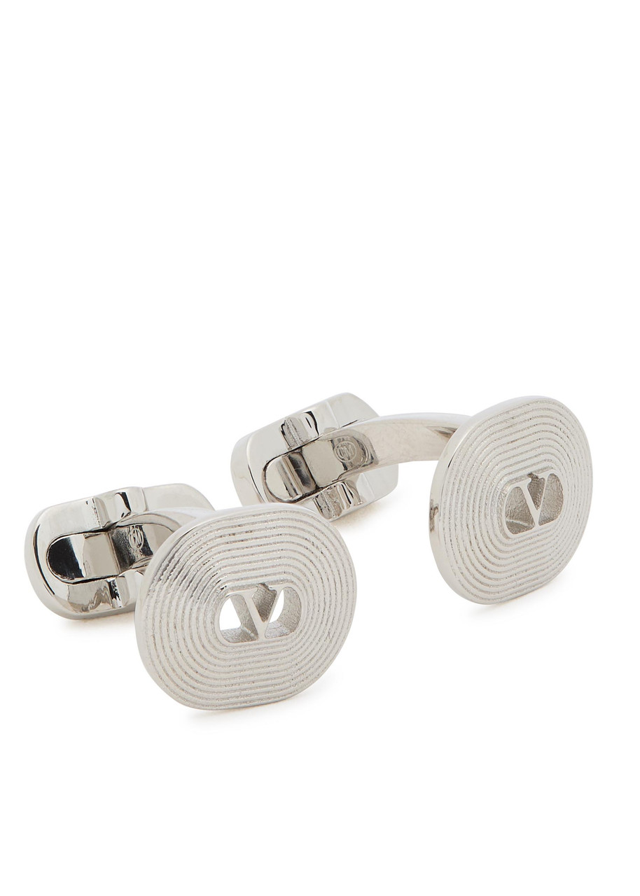 VALENTINO GARAVANI Ovalette VLogo cufflinks | Harvey Nichols
