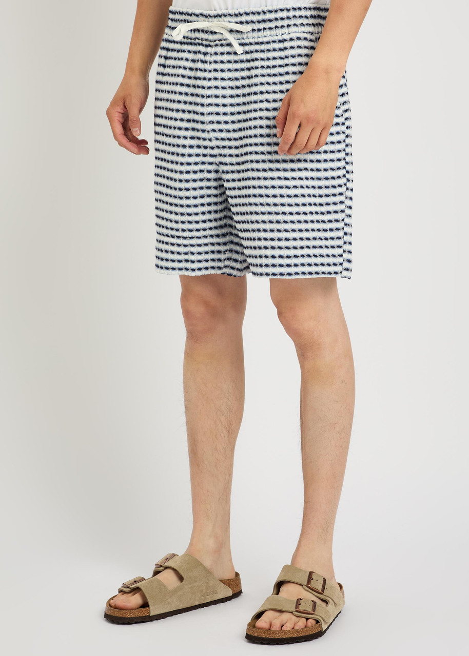 CHE Riita textured patterned linen shorts | Harvey Nichols