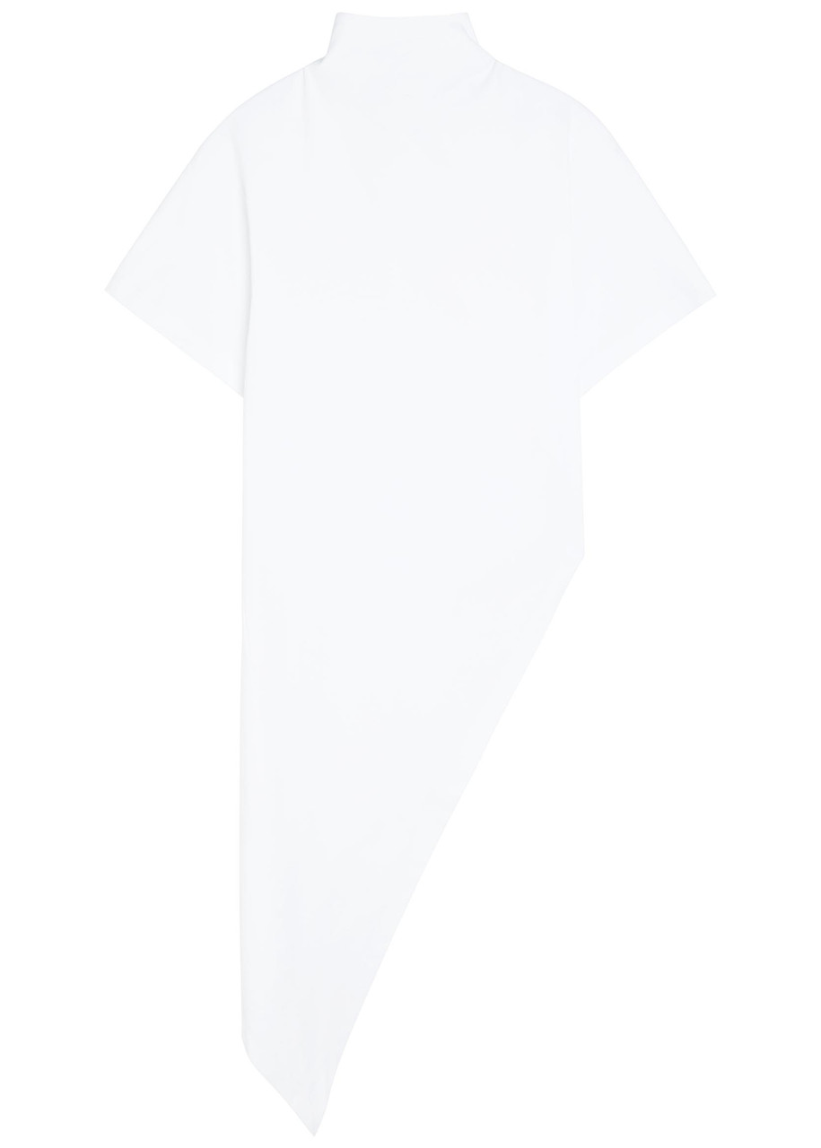 ALAÏA Asymmetric cotton T-shirt | Harvey Nichols