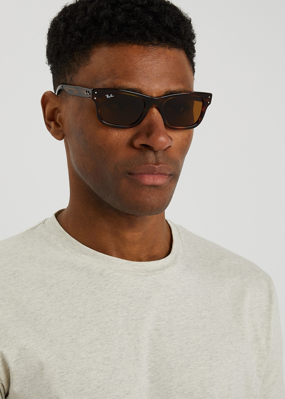 RAY-BAN Burbank tortoiseshell wayfarer sunglasses | Harvey Nichols