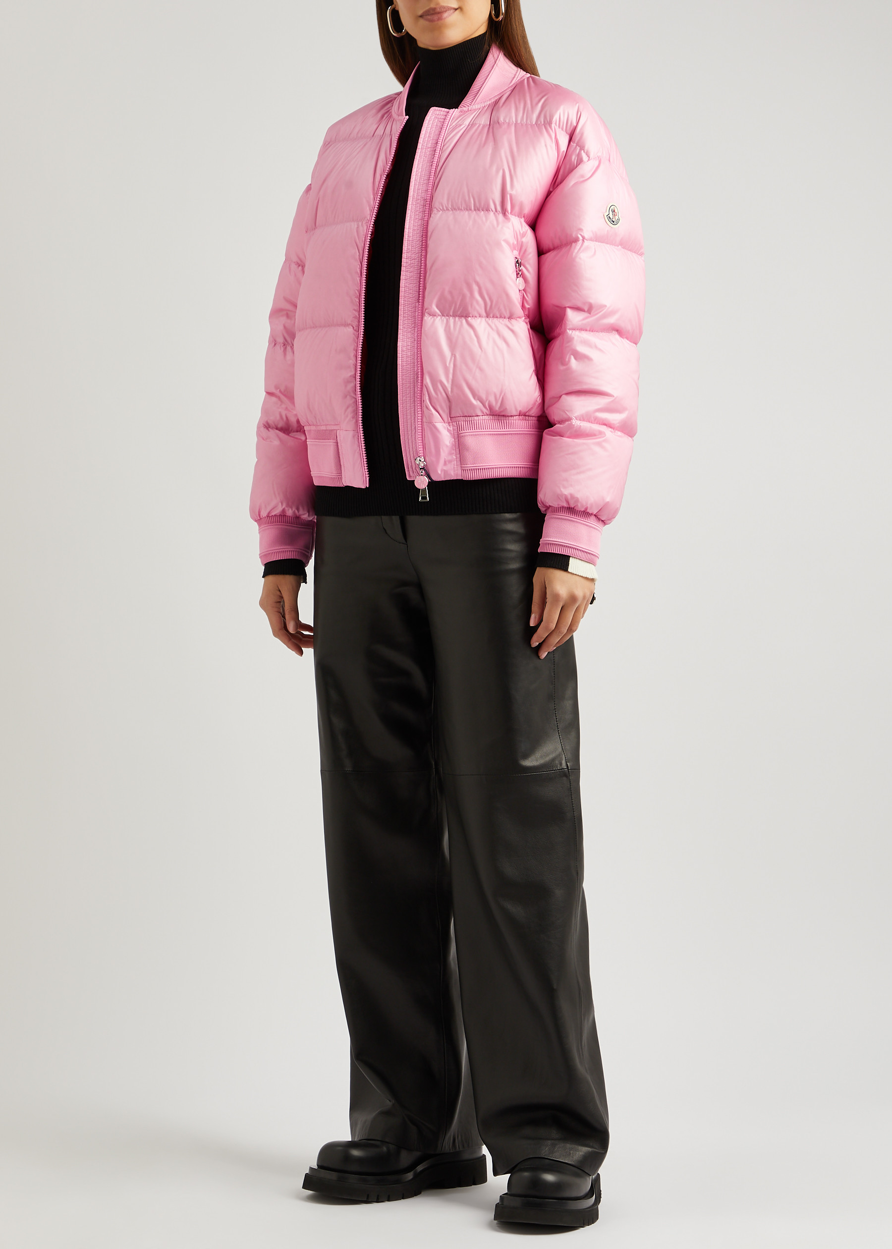 MONCLER Merlat quilted shell bomber jacket | Harvey Nichols