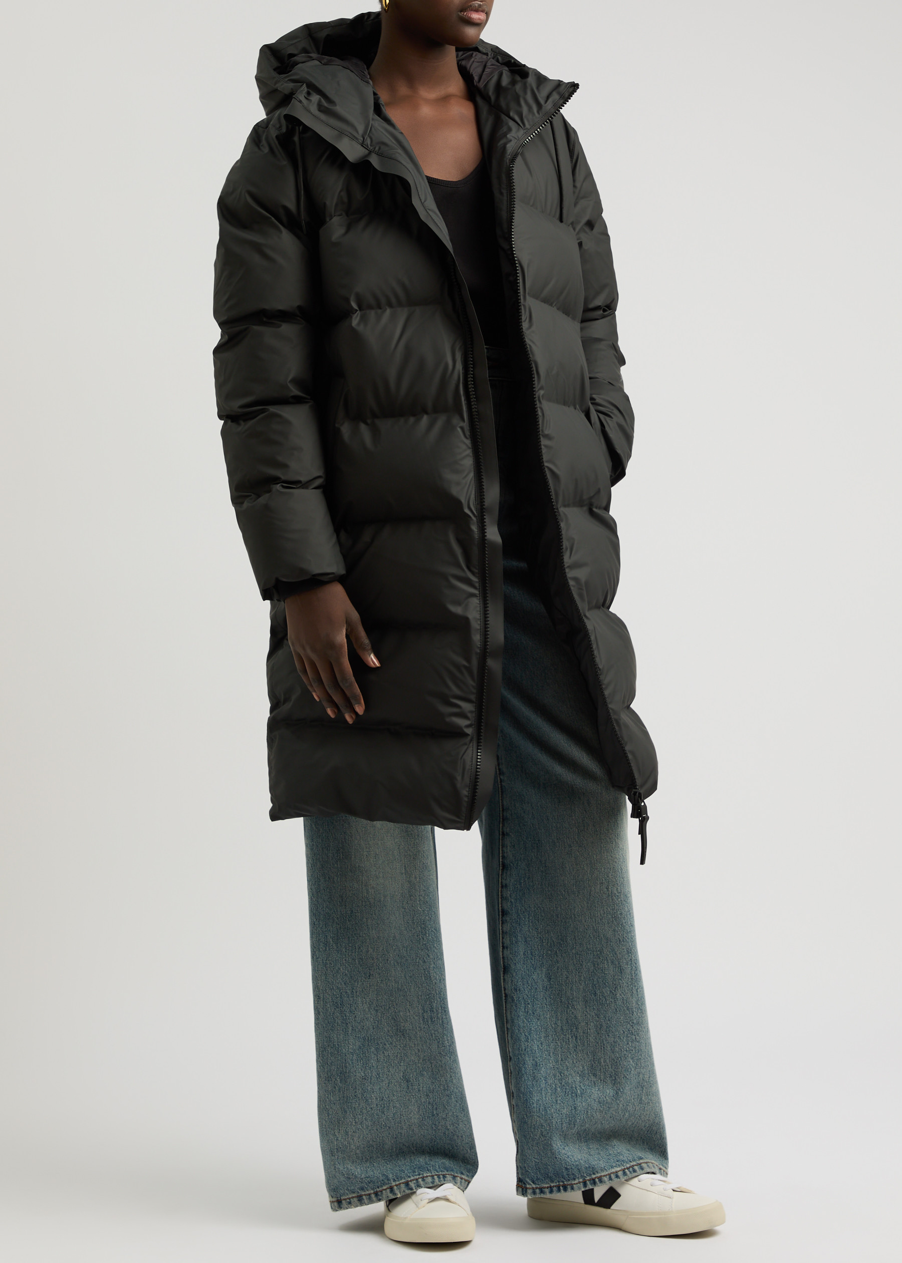 RAINS Alta quilted rubberised coat | Harvey Nichols