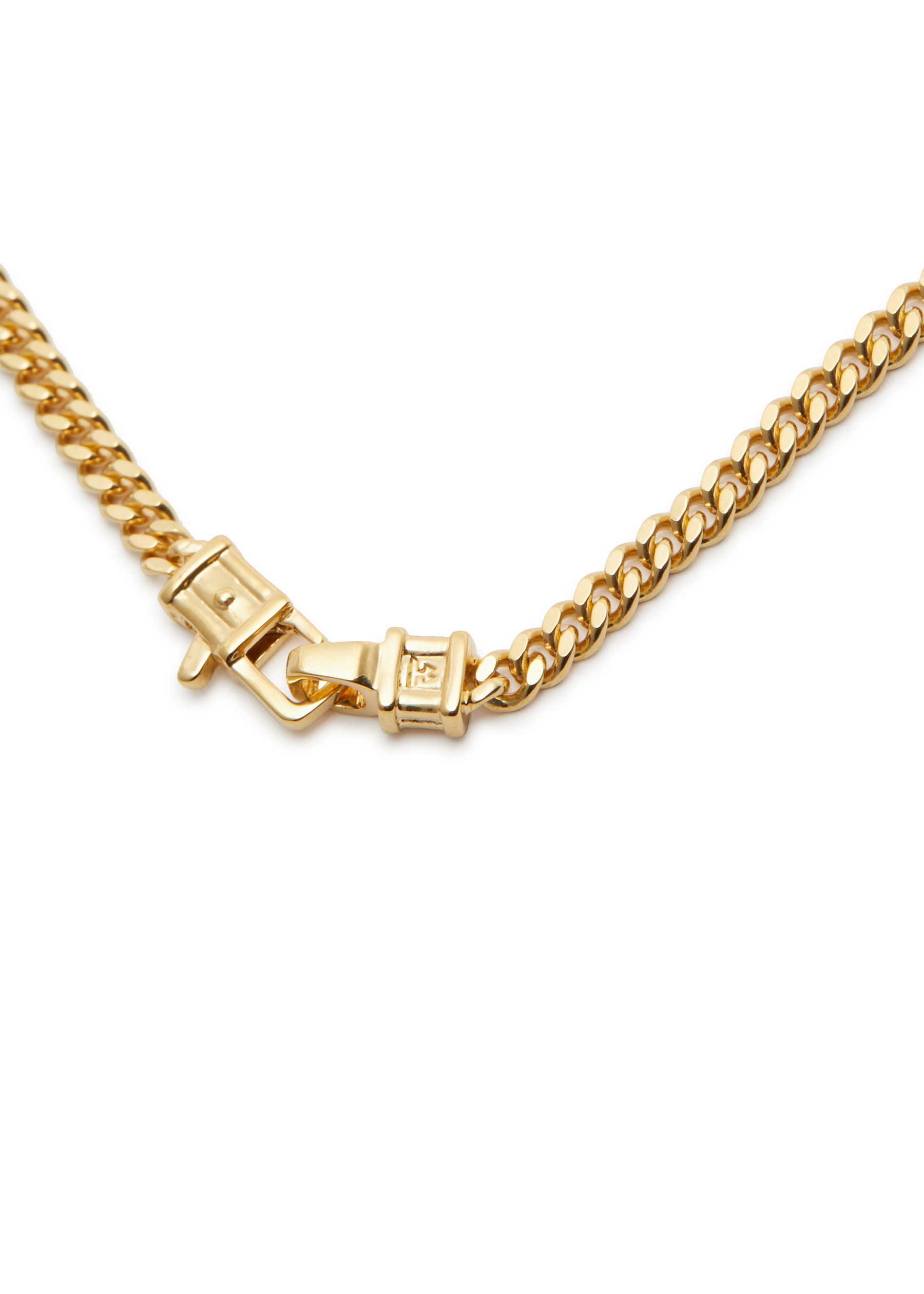 TOM WOOD Curb M 18kt gold-plated chain bracelet | Harvey Nichols