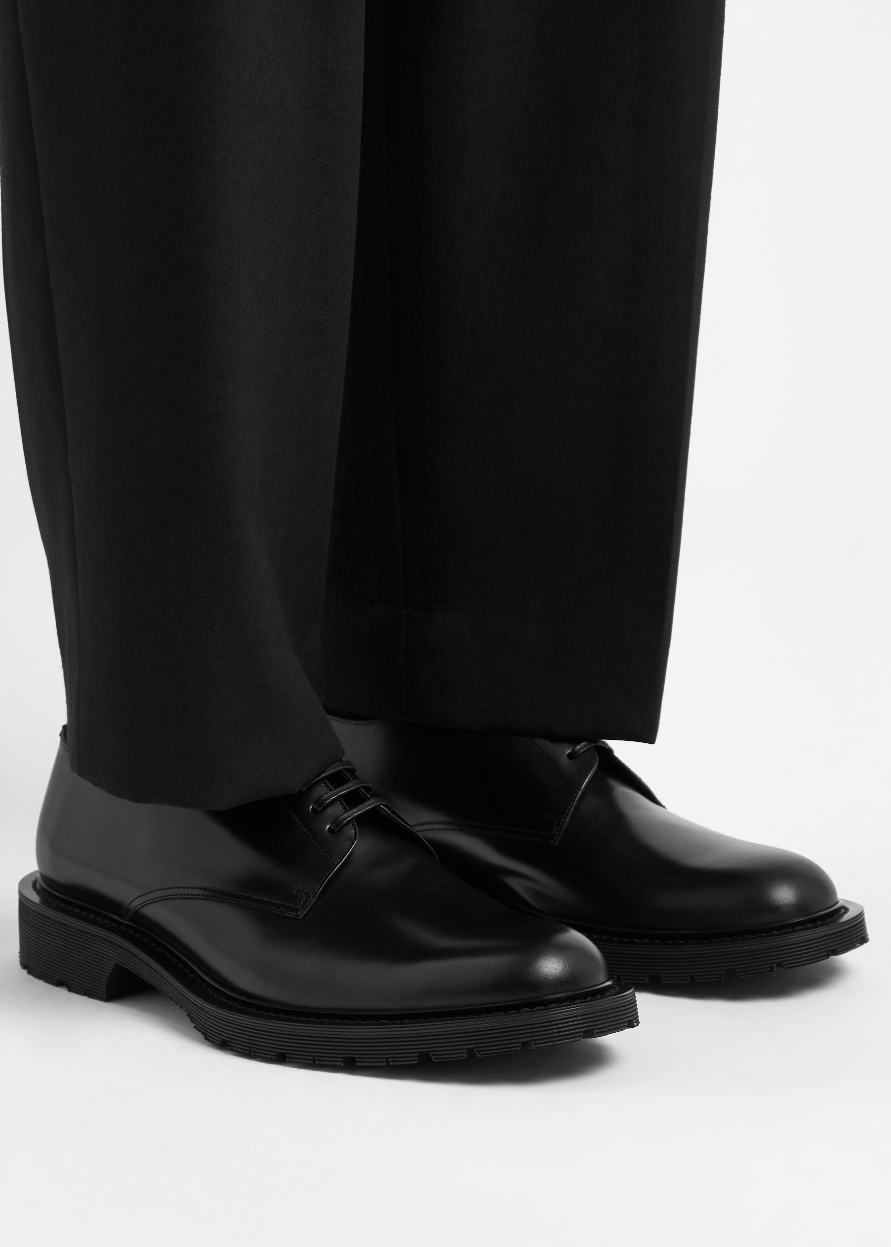 SAINT LAURENT Vaughn leather Derby shoes | Harvey Nichols