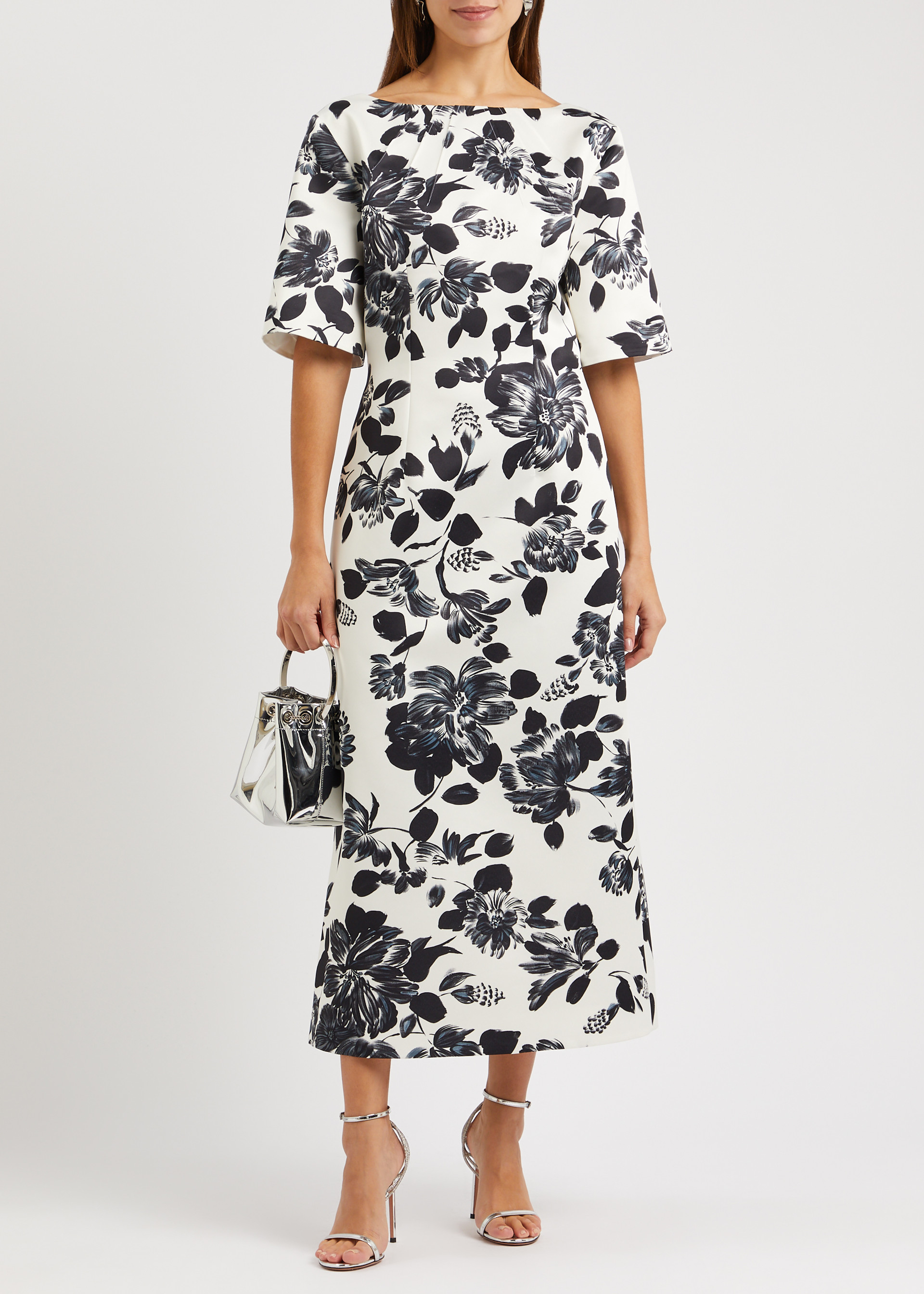 EMILIA WICKSTEAD Kora floral-print faille maxi dress | Harvey Nichols