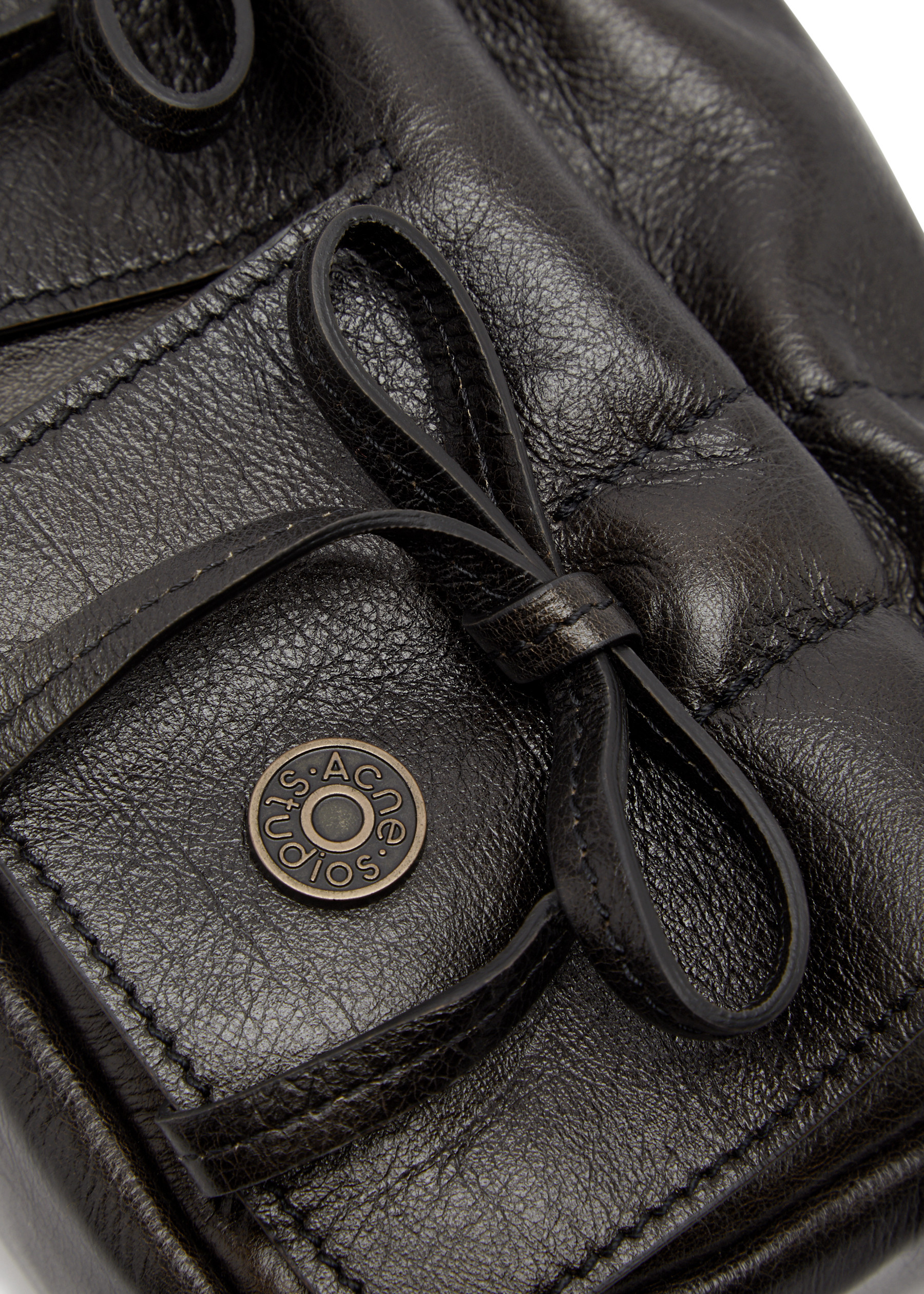 ACNE STUDIOS Rev micro crinkled leather top handle bag | Harvey Nichols